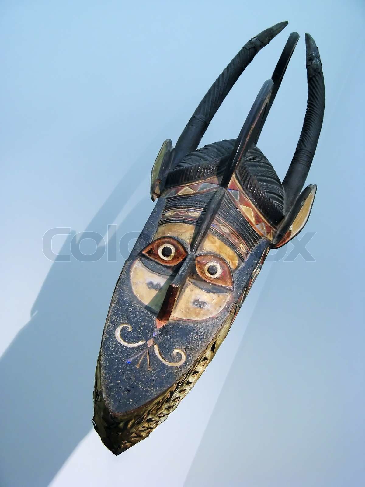 African mask Congo masks collection | Stock image | Colourbox