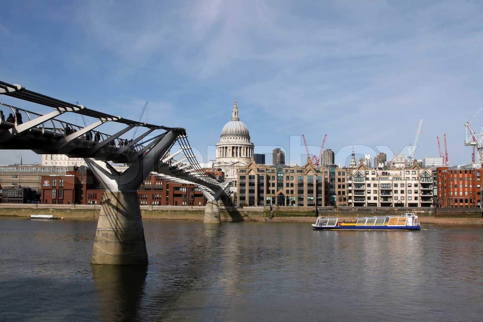 Millenium bridge in London UK | Stock image | Colourbox