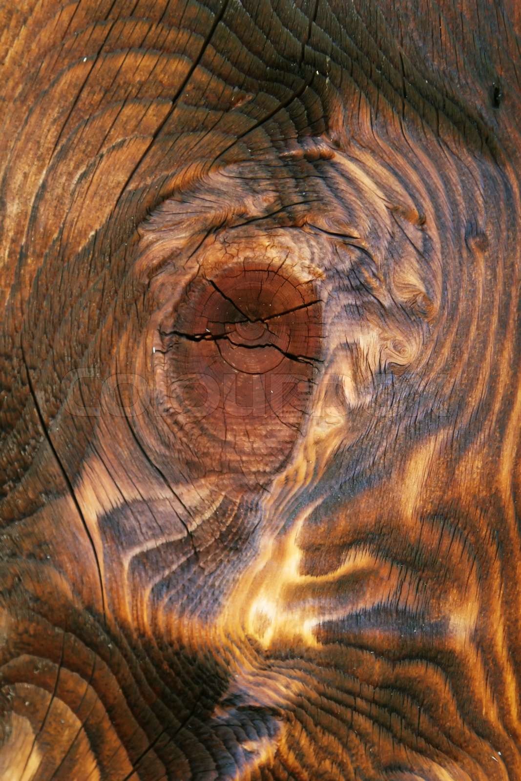 Tarred wooden structure close up | Stock image | Colourbox