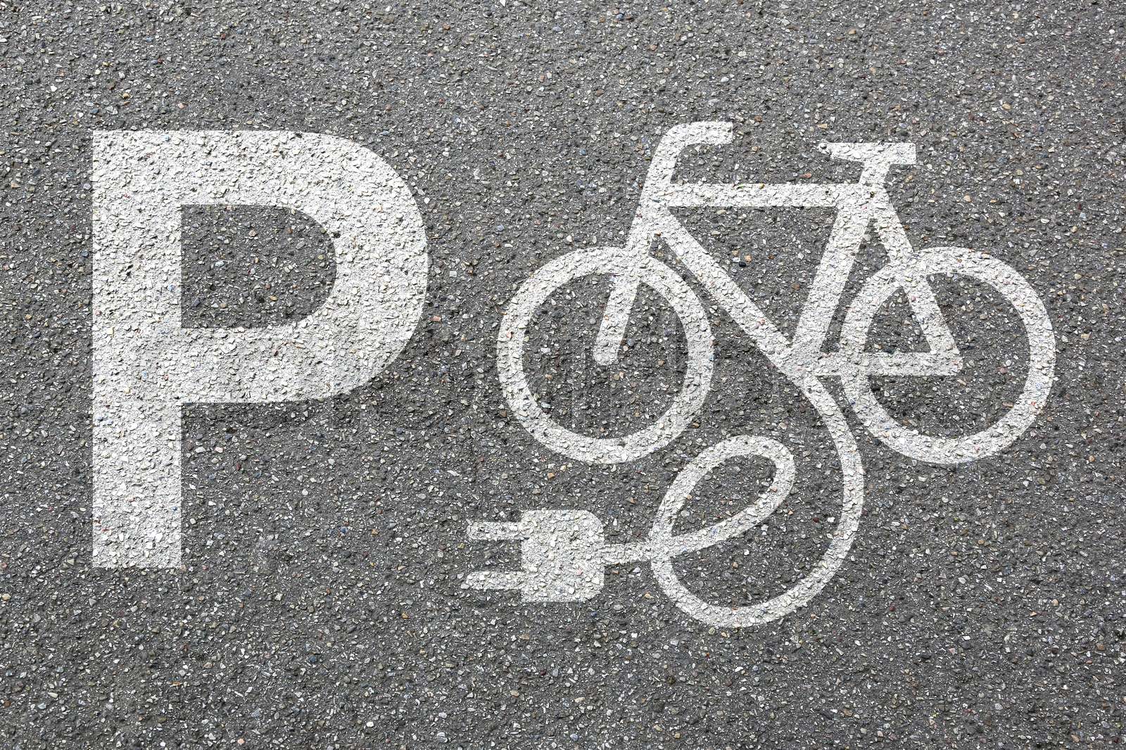 Parking lot sign E-Bike E Bike Ebike park electric bike electro bicycle ...