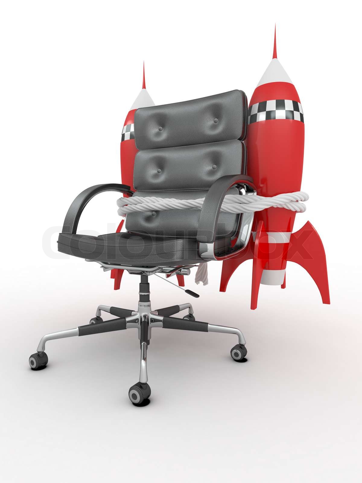 Office armchair with rockets | Stock image | Colourbox