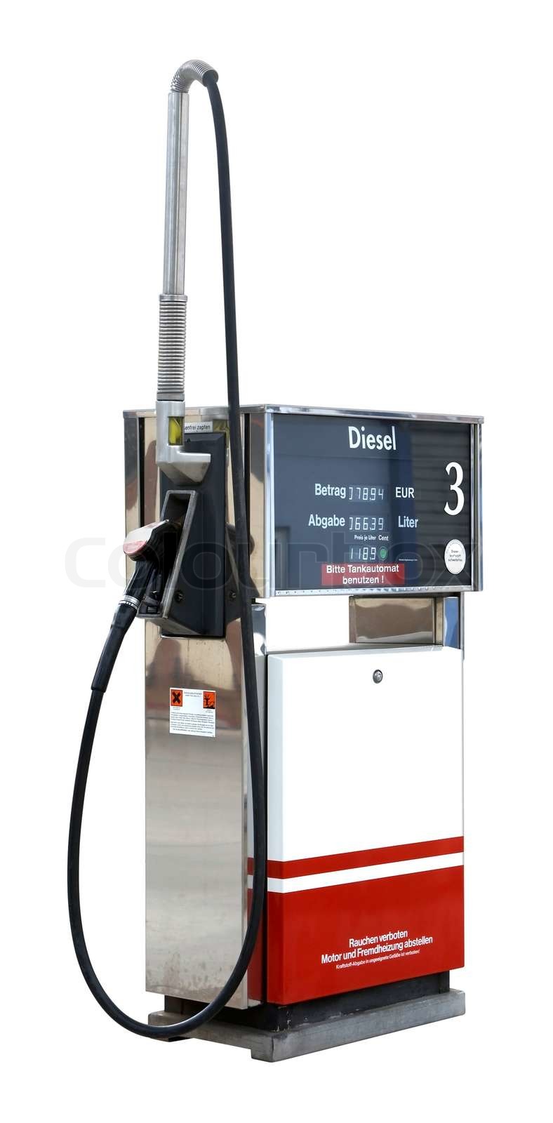 filling pump isolated on white | Stock image | Colourbox