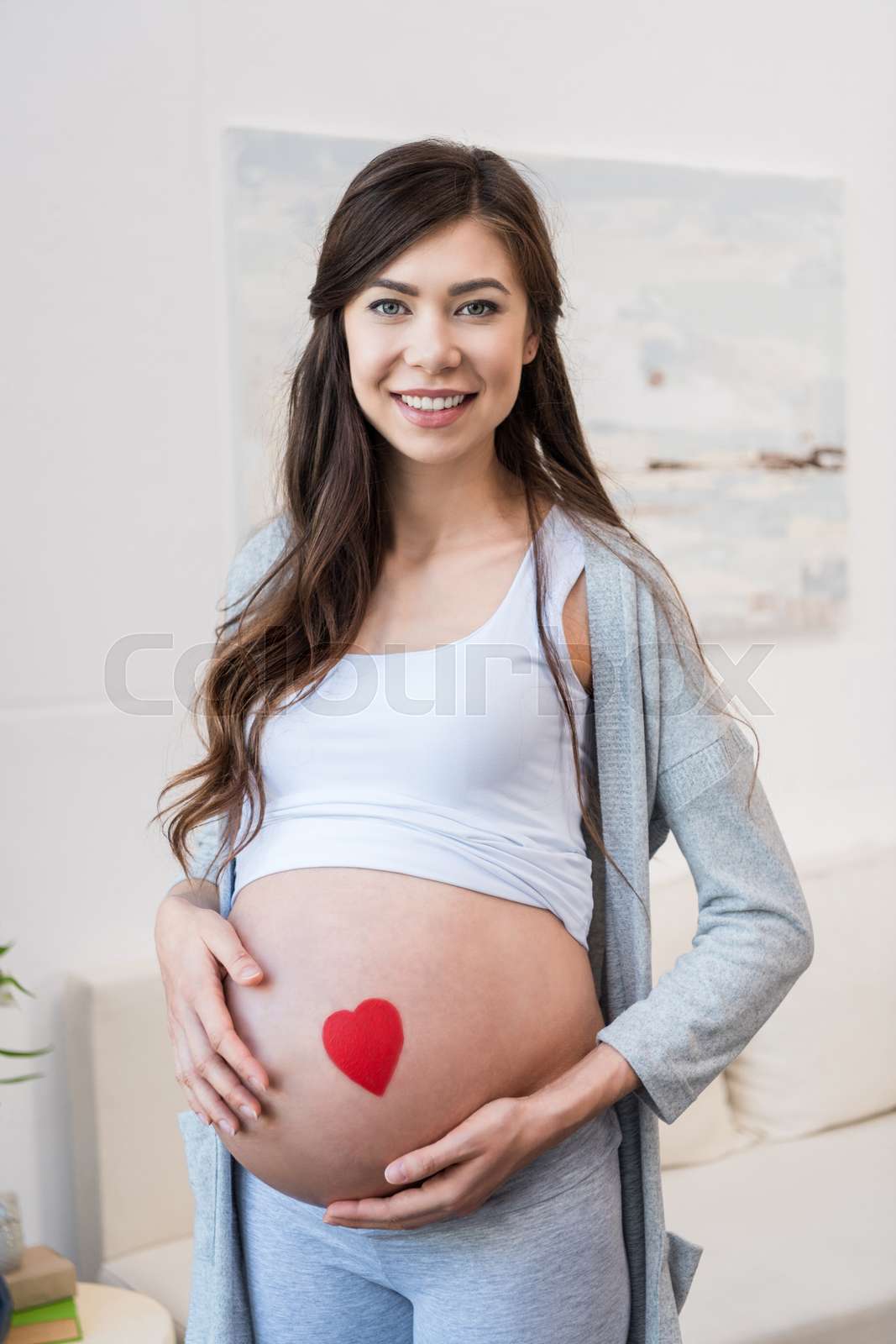 Pregnant Woman Stock Image Colourbox