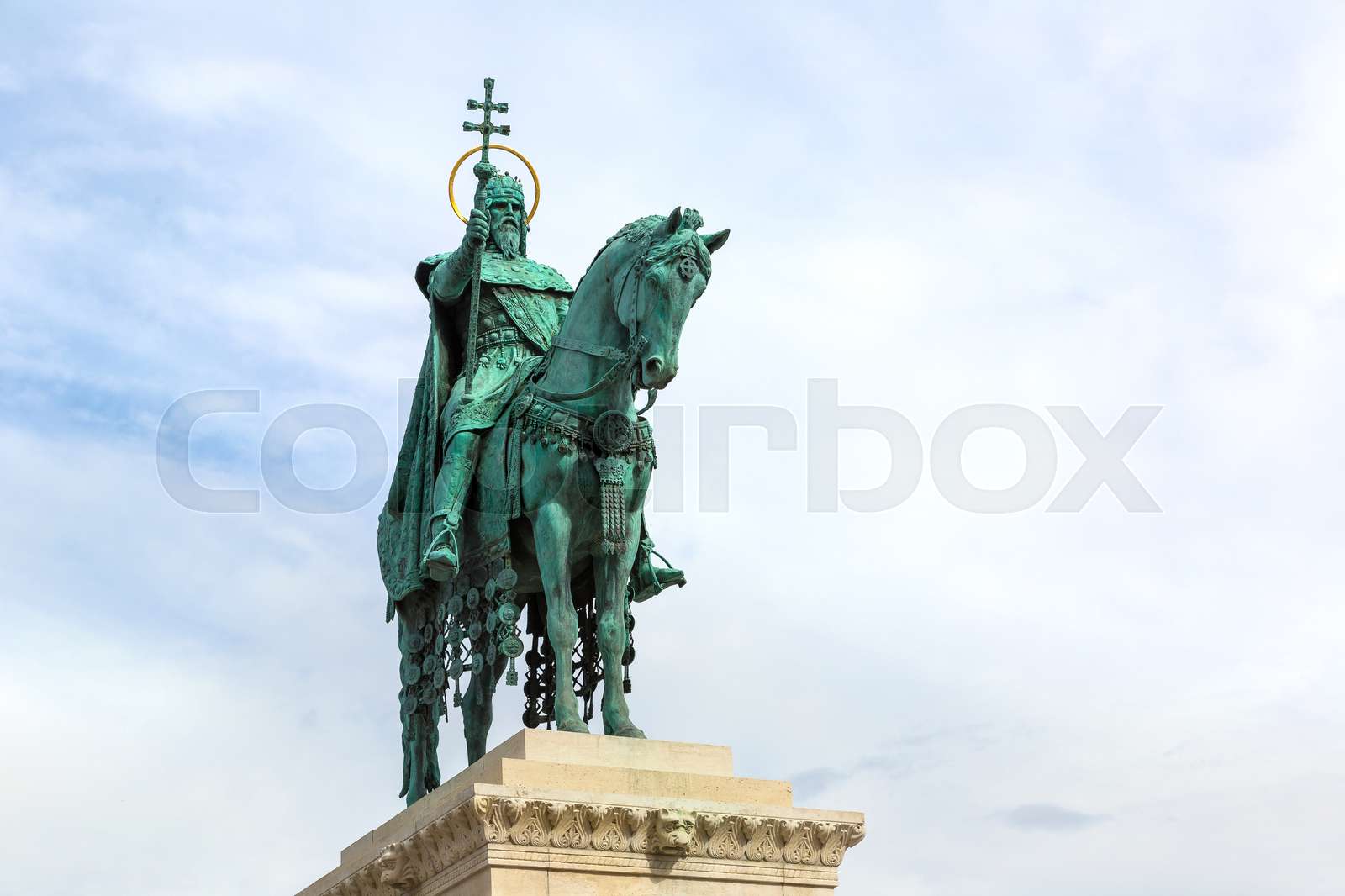 Statue of Stephen I in Budapest | Stock image | Colourbox