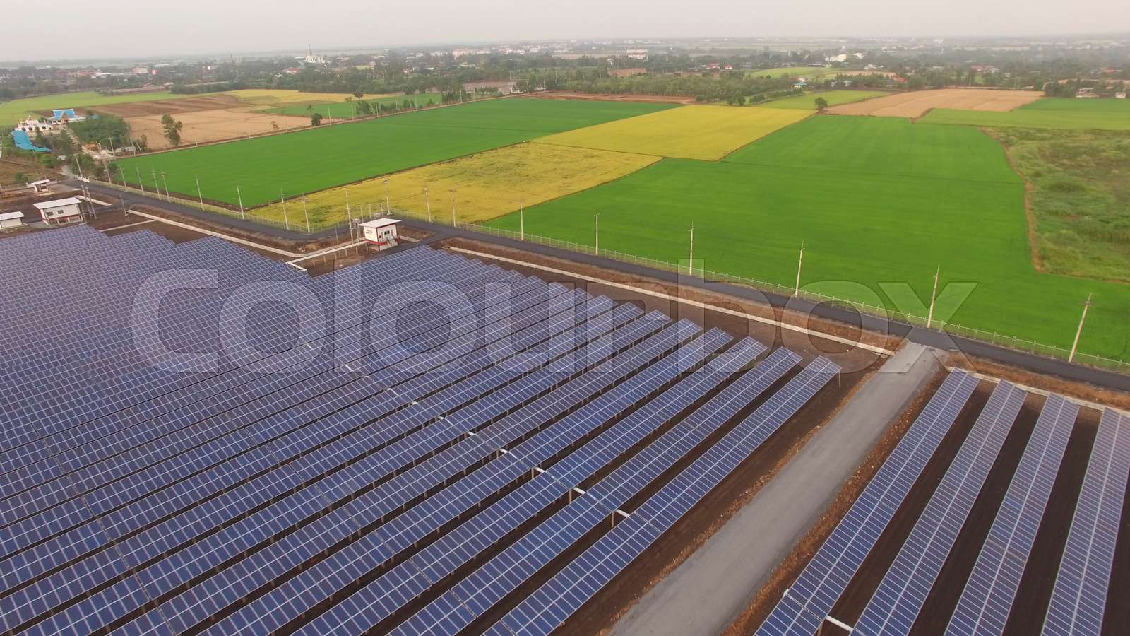 Solar cell farm | Stock image | Colourbox