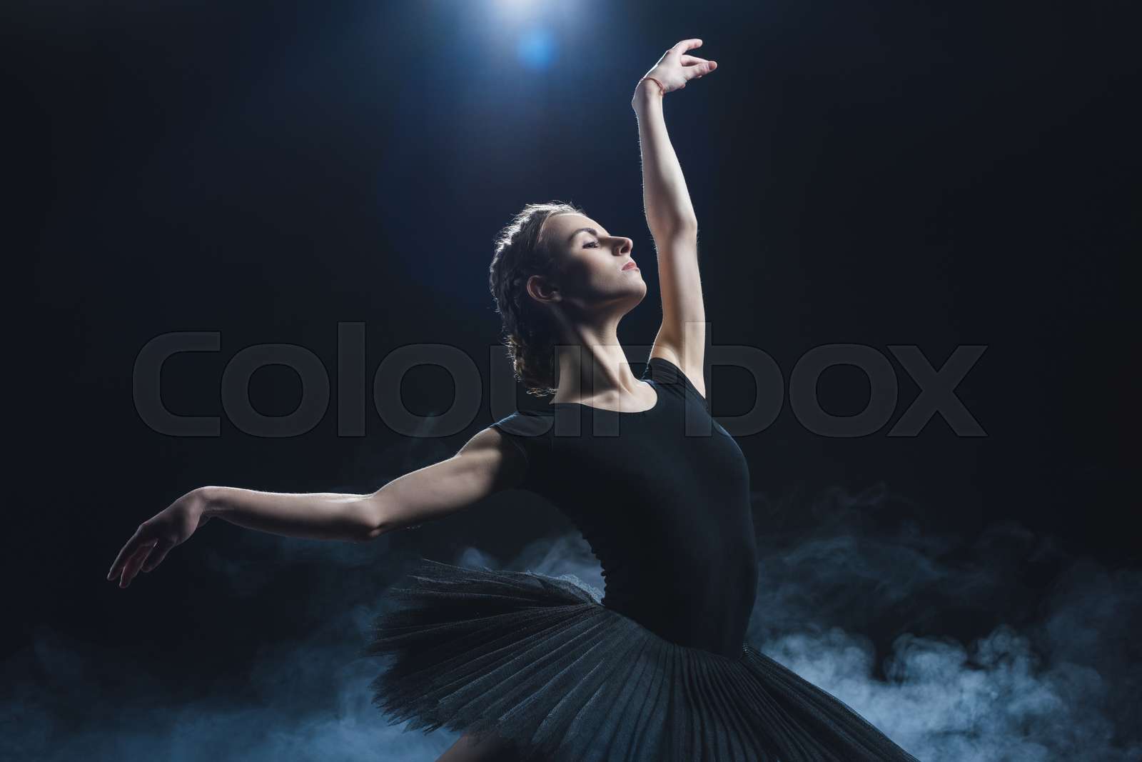 ballet dancer in black tutu | Stock image | Colourbox