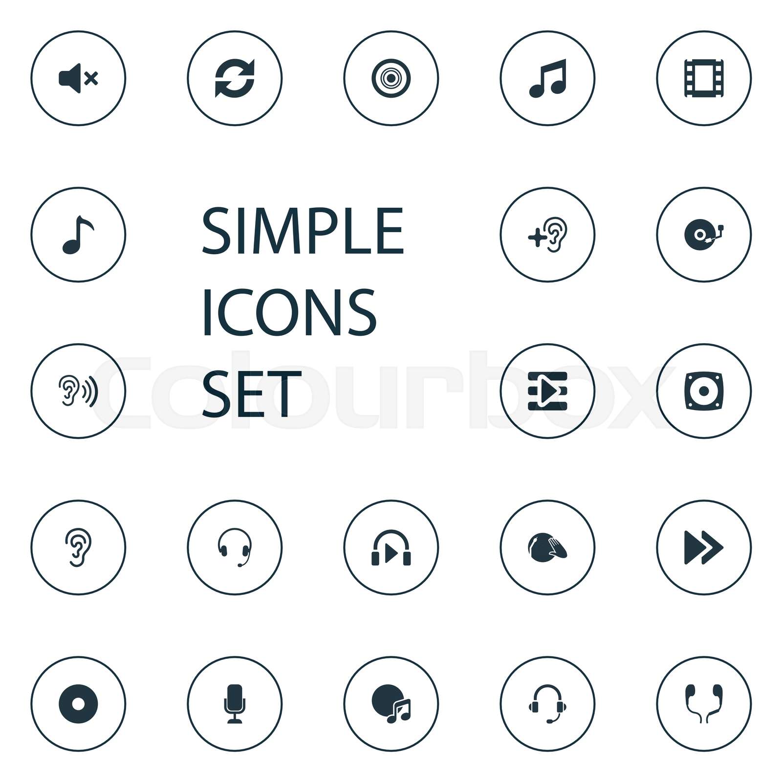 icon, auftritt, klang | Stock-Vektor | Colourbox