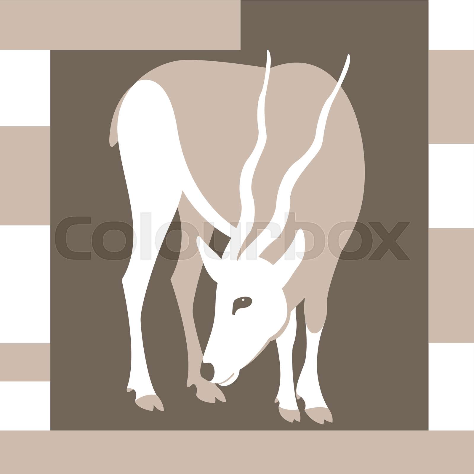 antelope vector | Stock vector | Colourbox