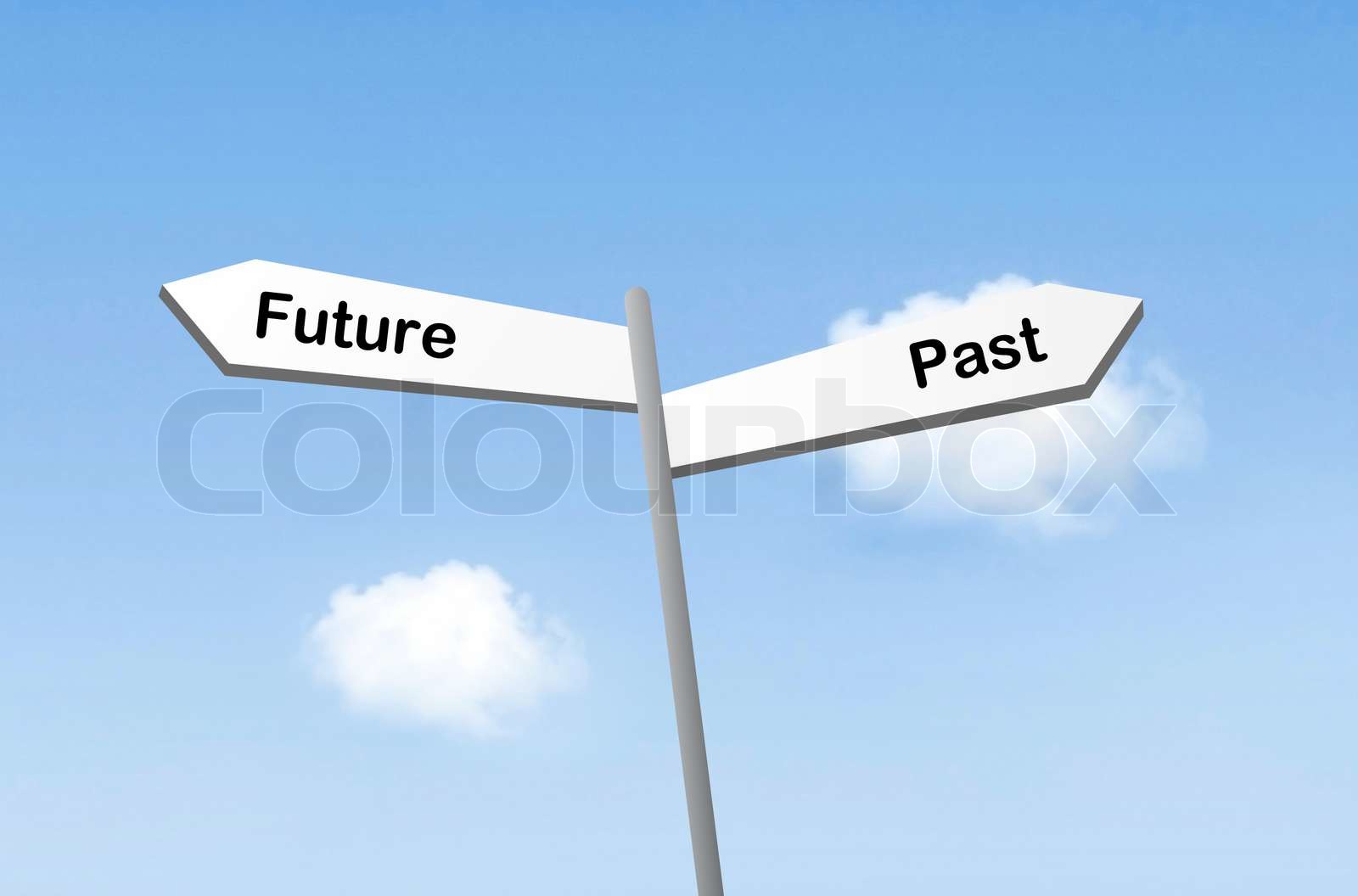 Future and past | Stock image | Colourbox