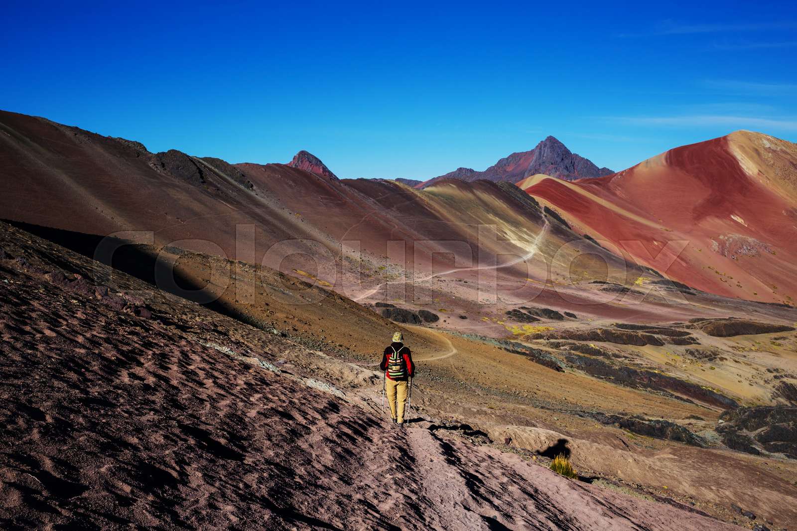 Rainbow Mountain Stock Image Colourbox rainbow-mountain-stock-image-colourbox