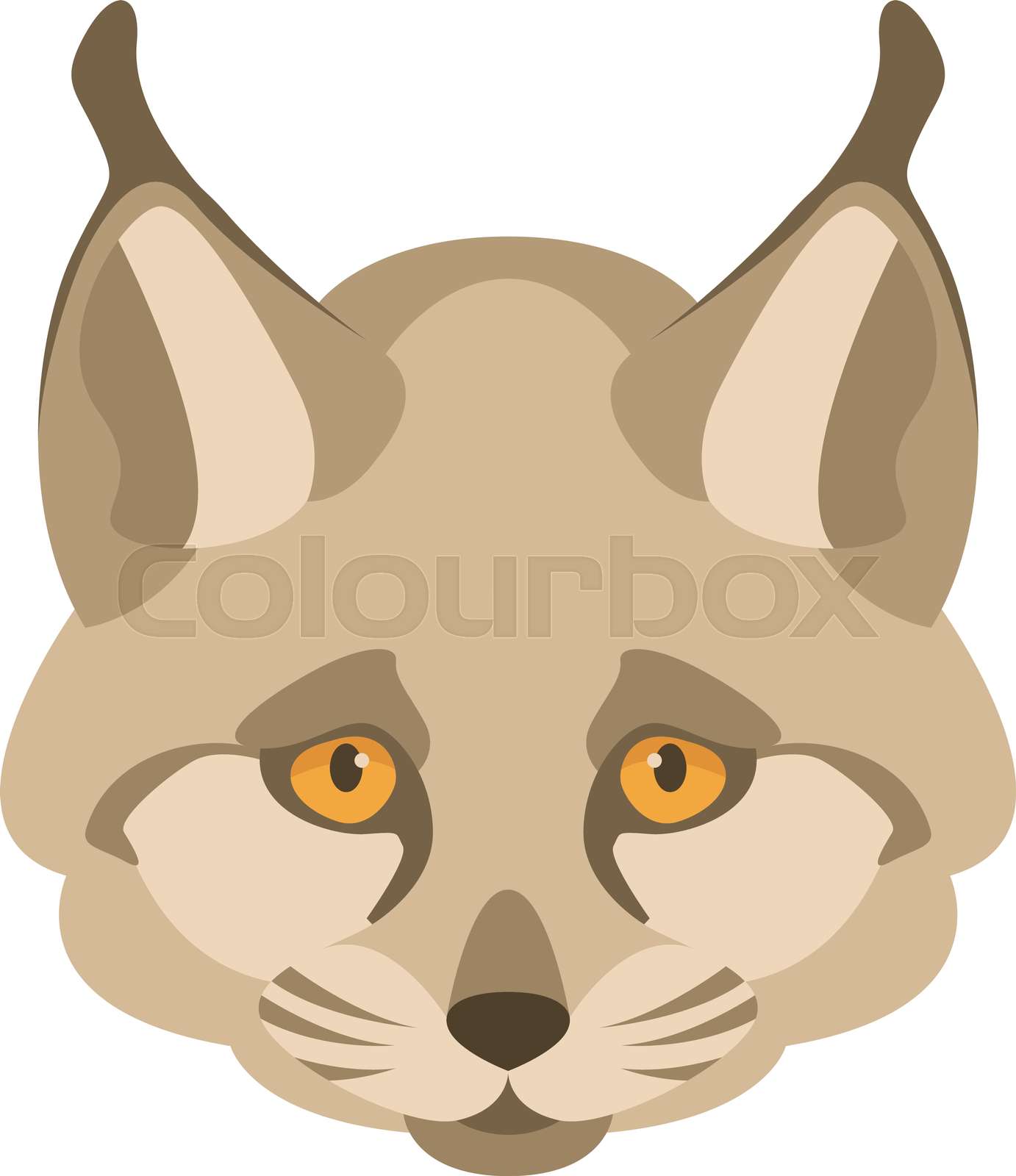 luchs, weiß, symbol | Stock-Vektor | Colourbox