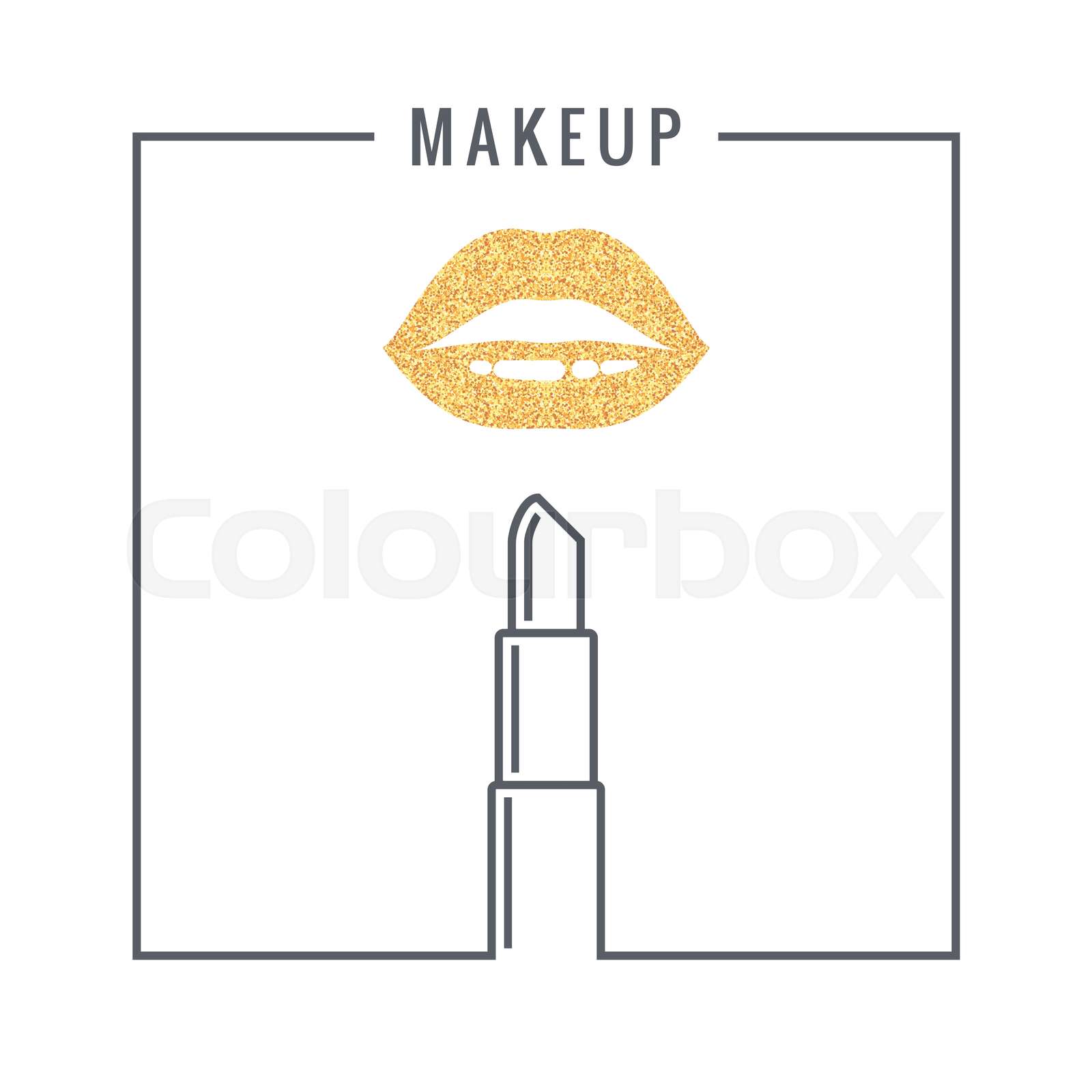 logo, make-up, machen | Stock-Vektor | Colourbox