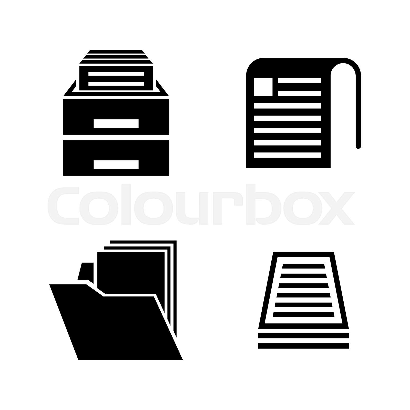 Document. Simple Related Vector Icons | Stock vector | Colourbox