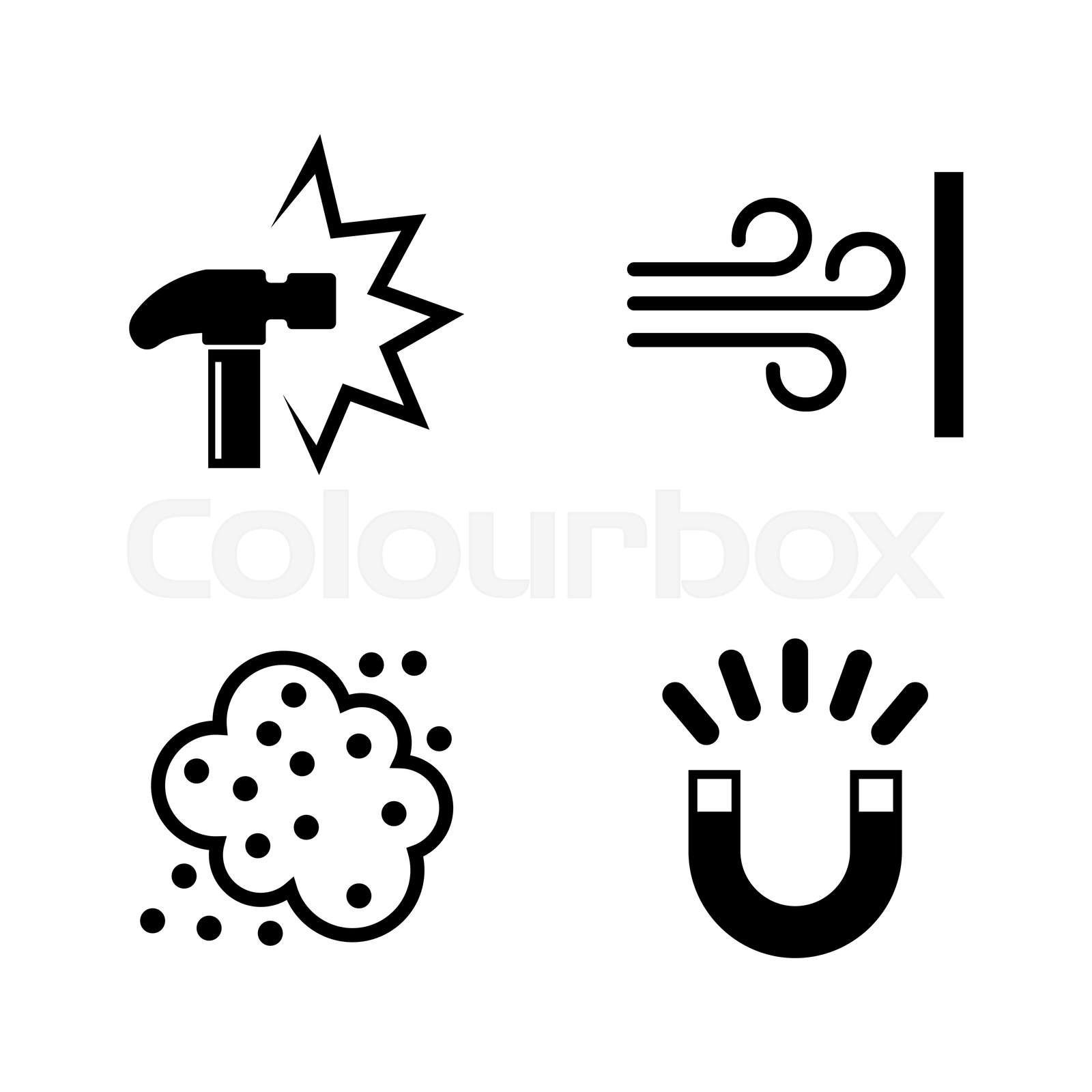 External influence. Simple Related Vector Icons | Stock vector | Colourbox