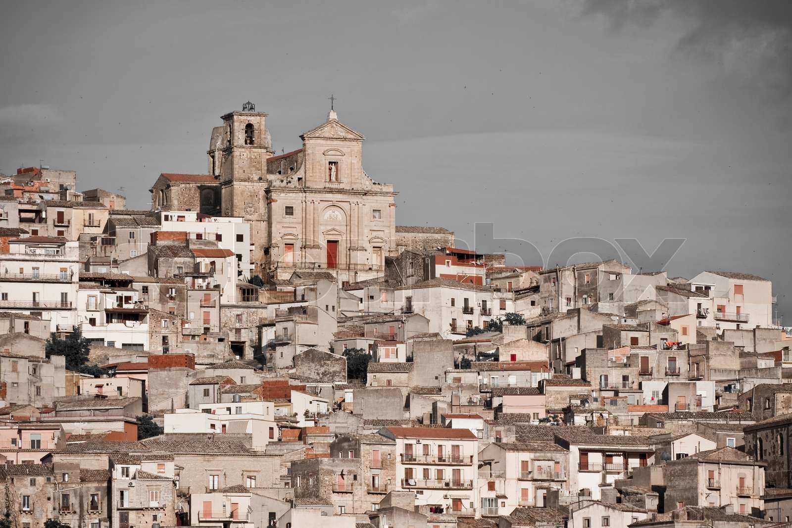 historic architecture of Agira, Sicily | Stock image | Colourbox