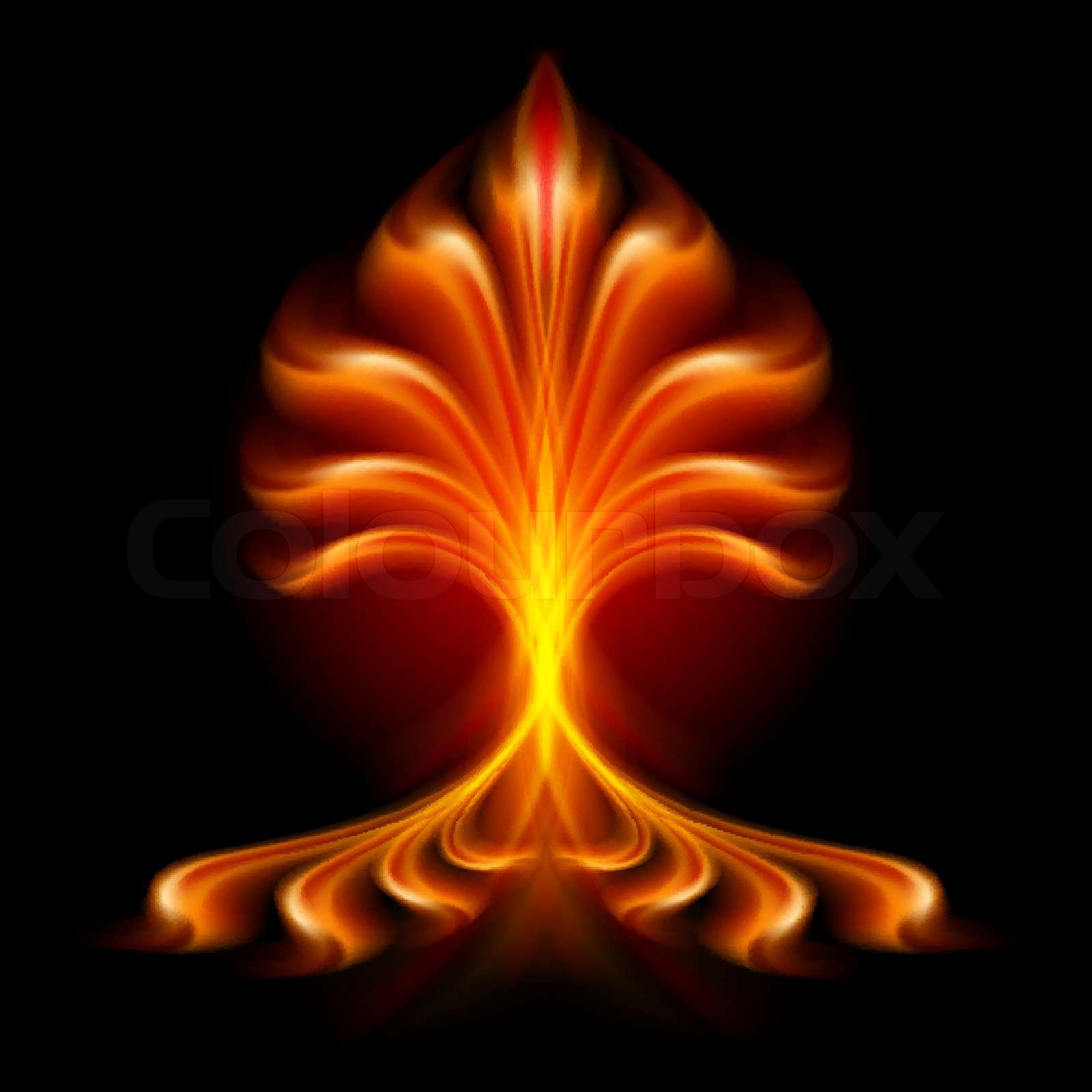 Illustration isoleret over sort baggrund | Stock vektor | Colourbox