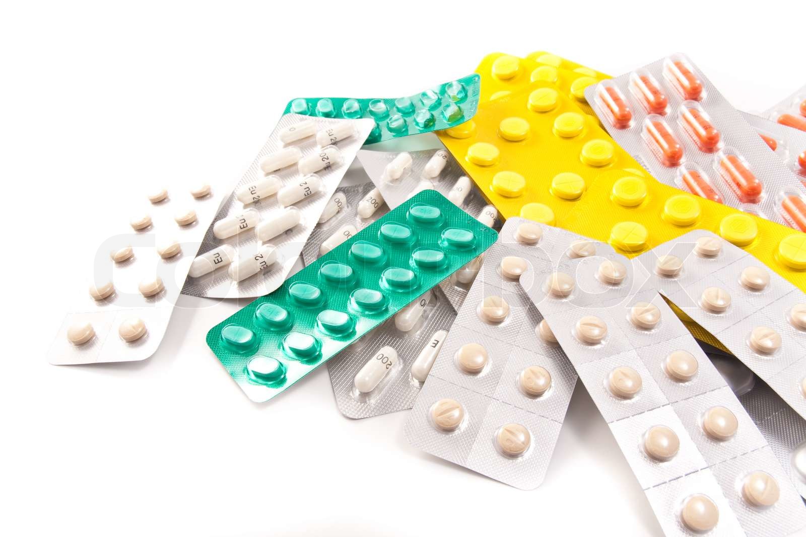 packs of medical pills and tablets | Stock image | Colourbox