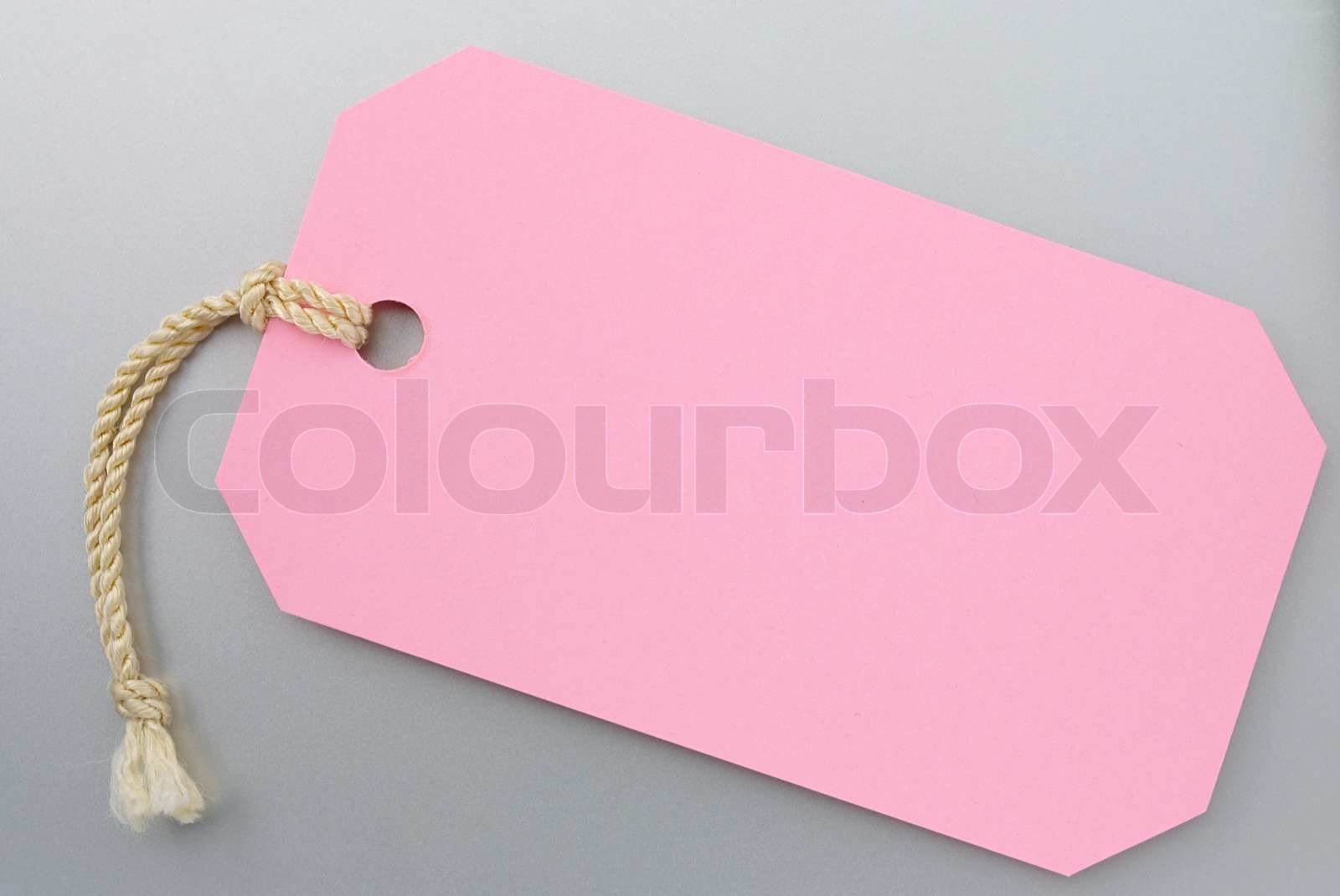 Pink Label Stock Image Colourbox