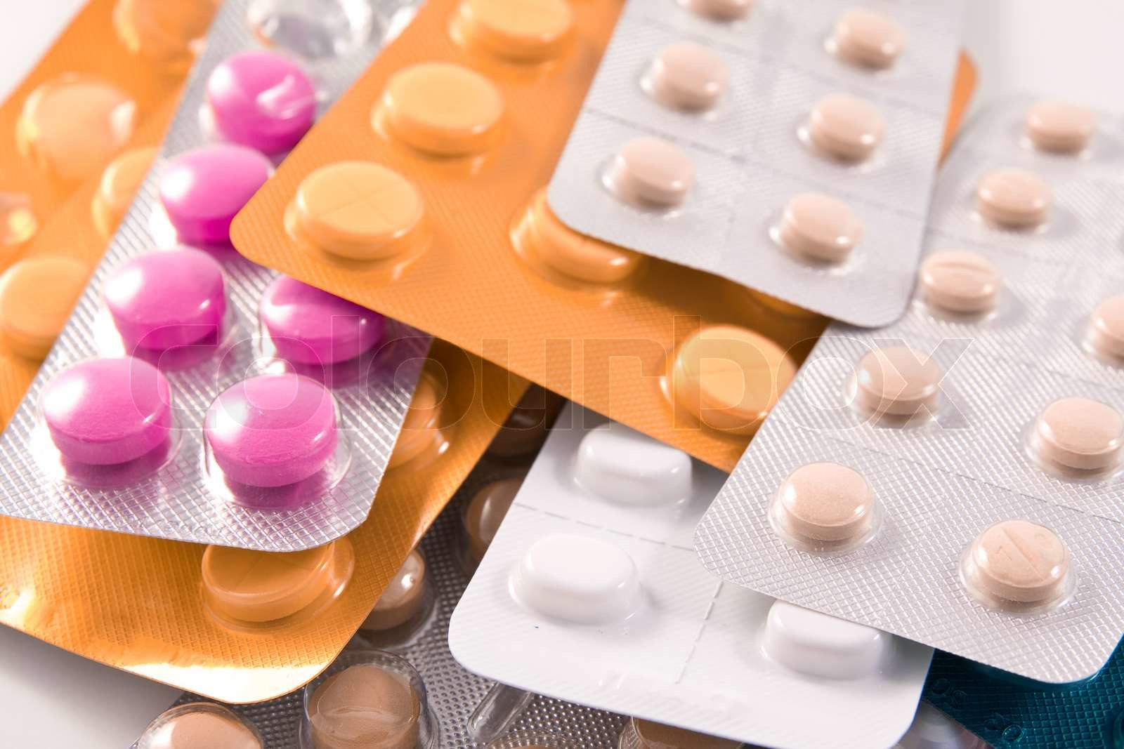 packs of medical pills and tablets | Stock image | Colourbox