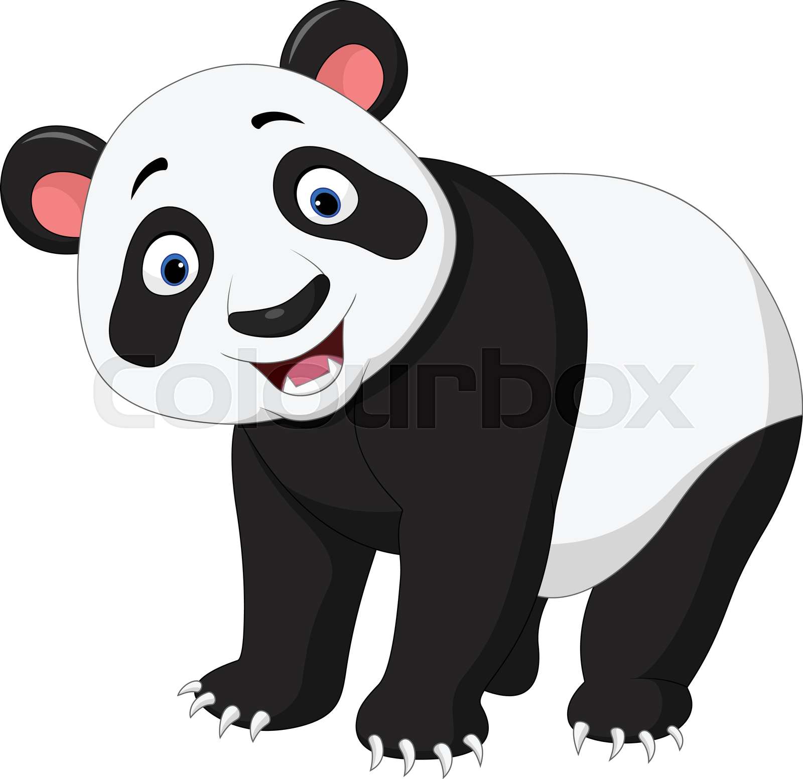 Cartoon happy panda | Stock vector | Colourbox