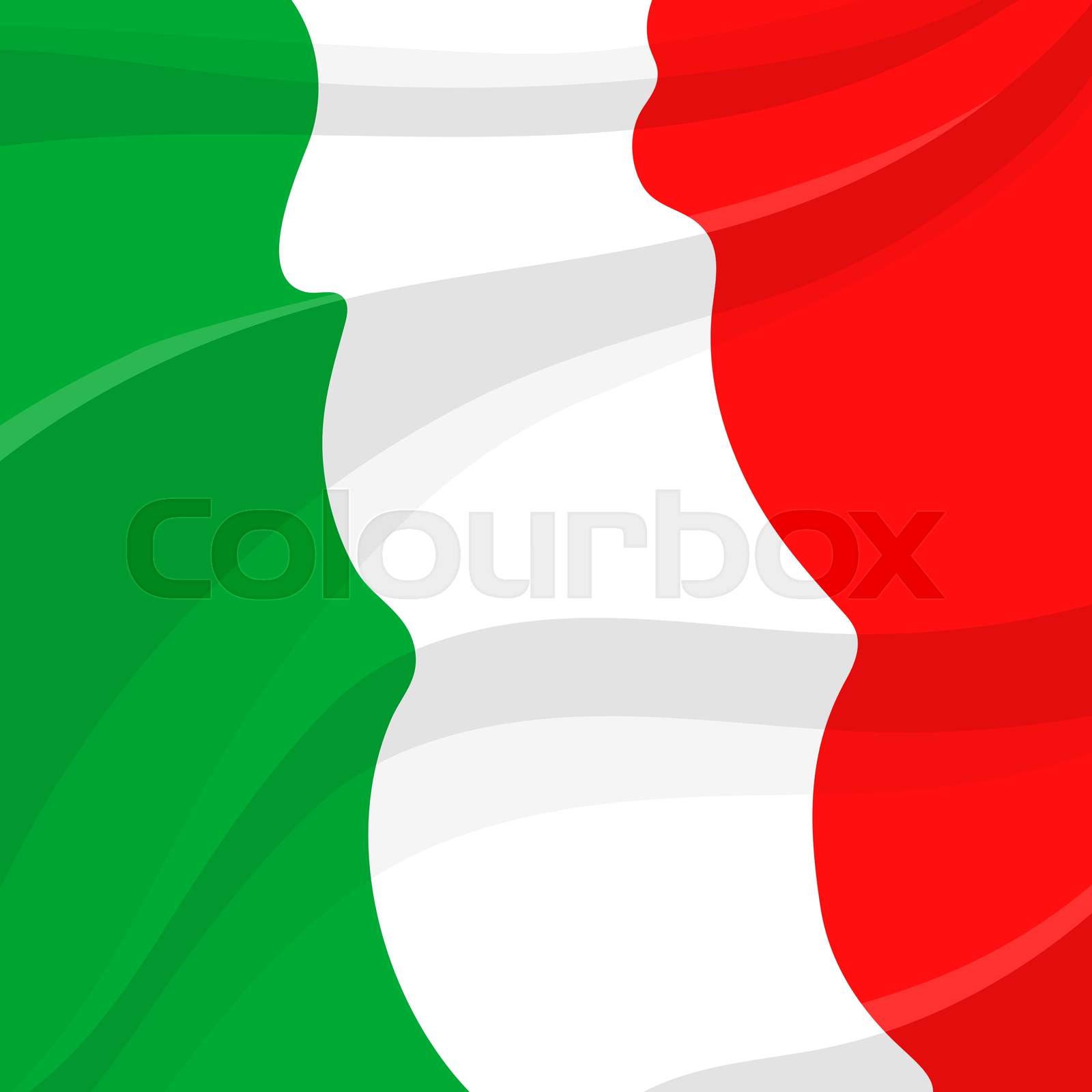 Vector flag of Italy. Italian national symbol | Stock vector | Colourbox