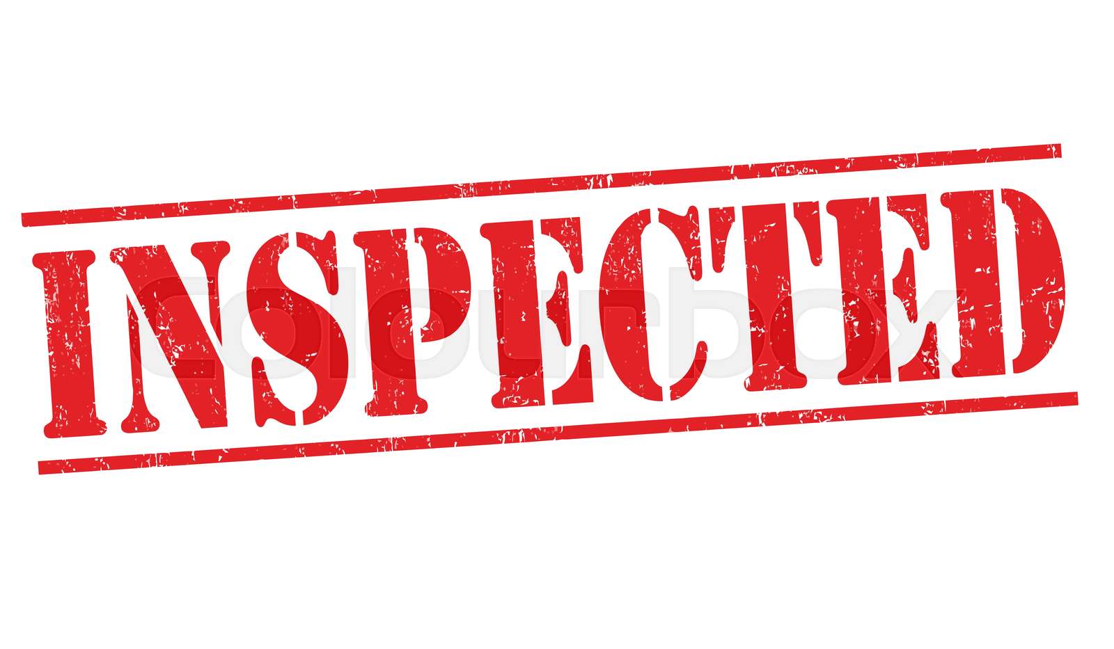 Inspected sign or stamp | Stock vector | Colourbox