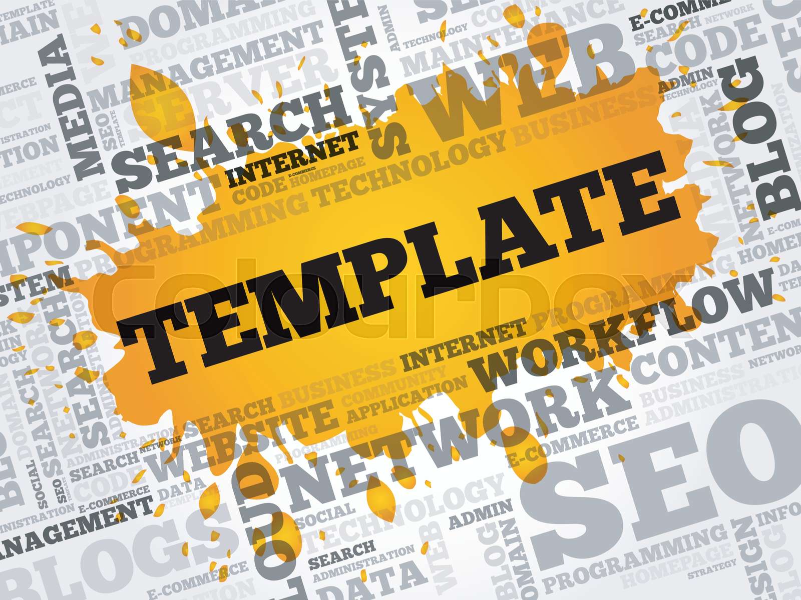 TEMPLATE word cloud | Stock vector | Colourbox