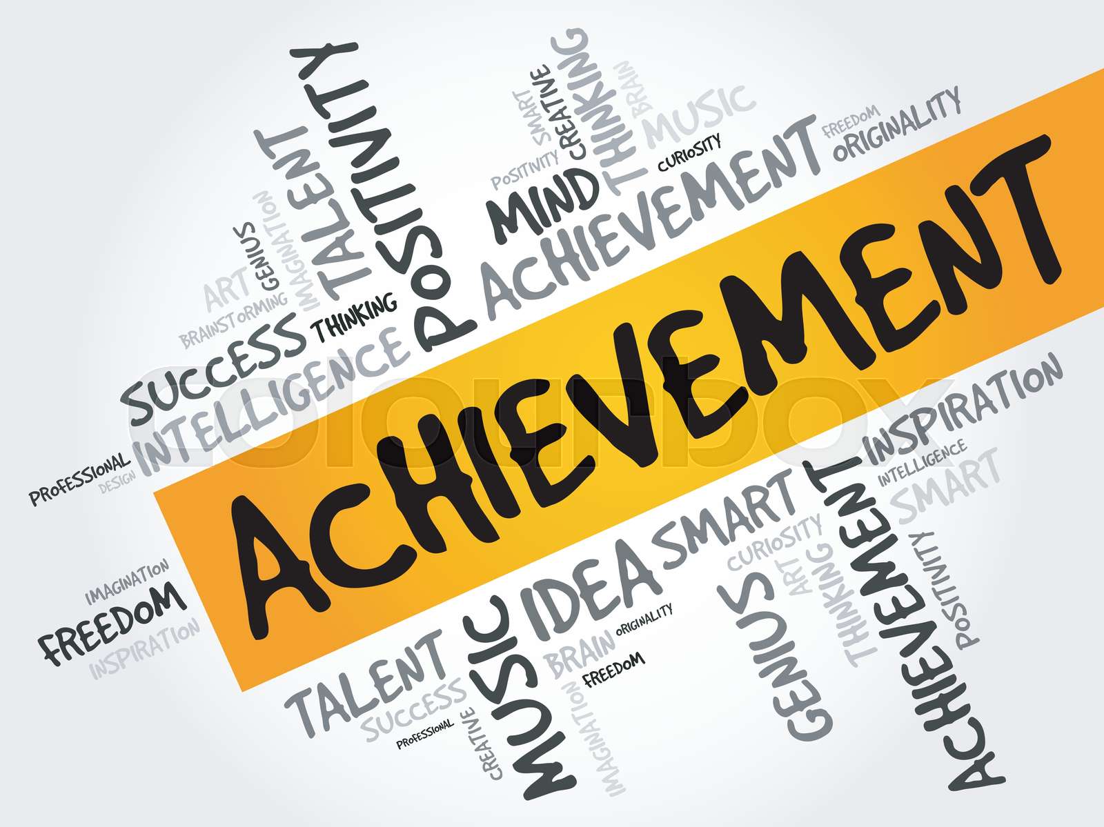 Achievement word cloud collage | Stock vector | Colourbox