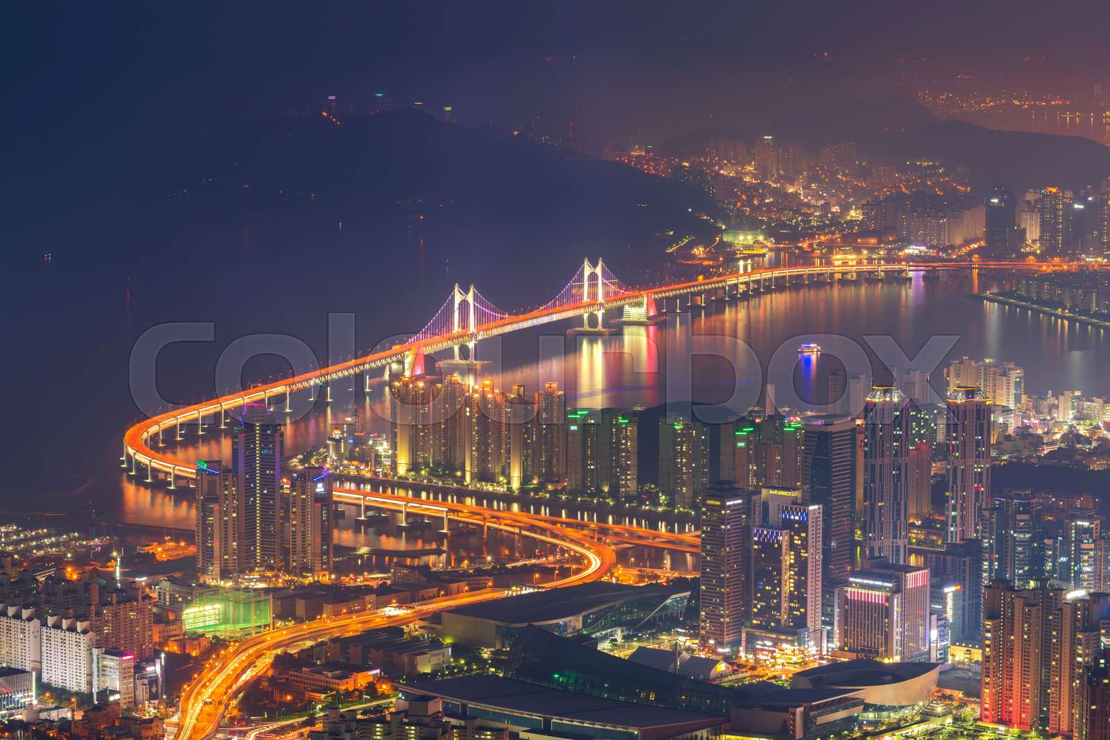 Busan City Skyline, The best view of Busan ,South Korea | Stock image ...