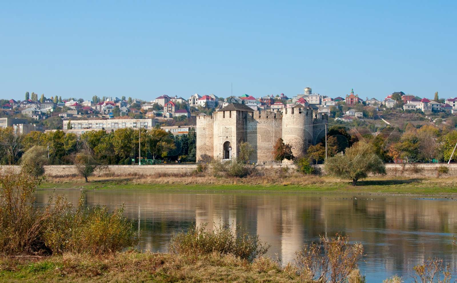 landscape of the fortress, the city of Soroca in Moldova | Stock image ...
