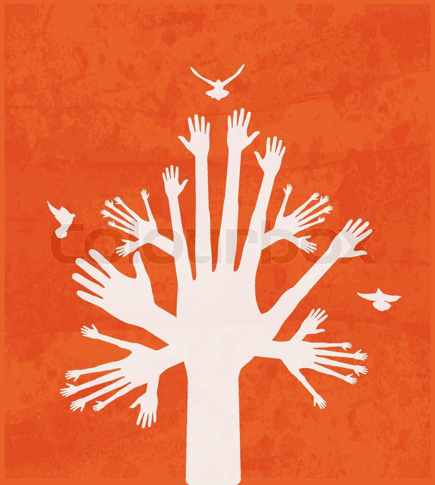 hand tree | Stock vector | Colourbox