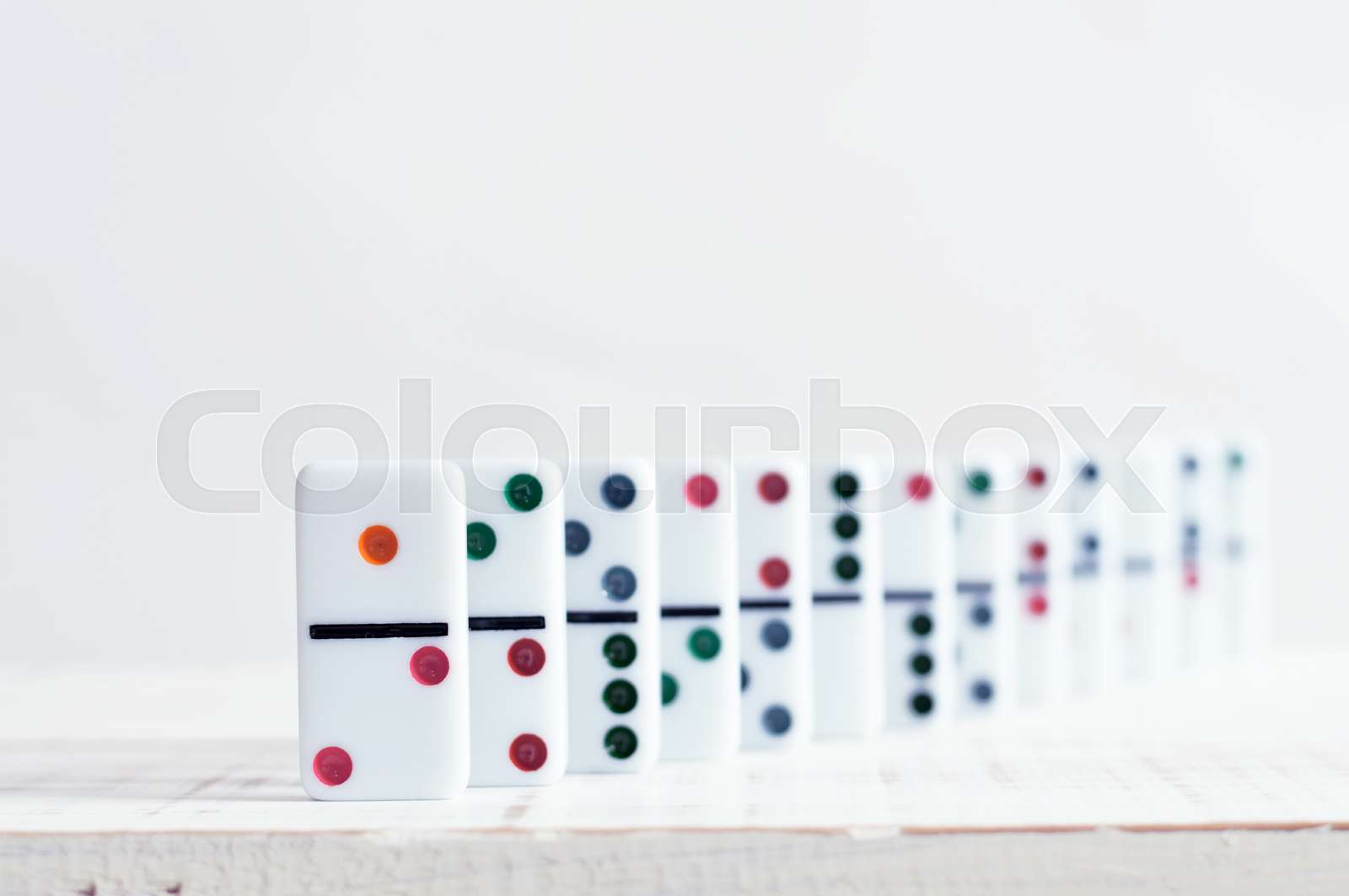 domino row | Stock image | Colourbox