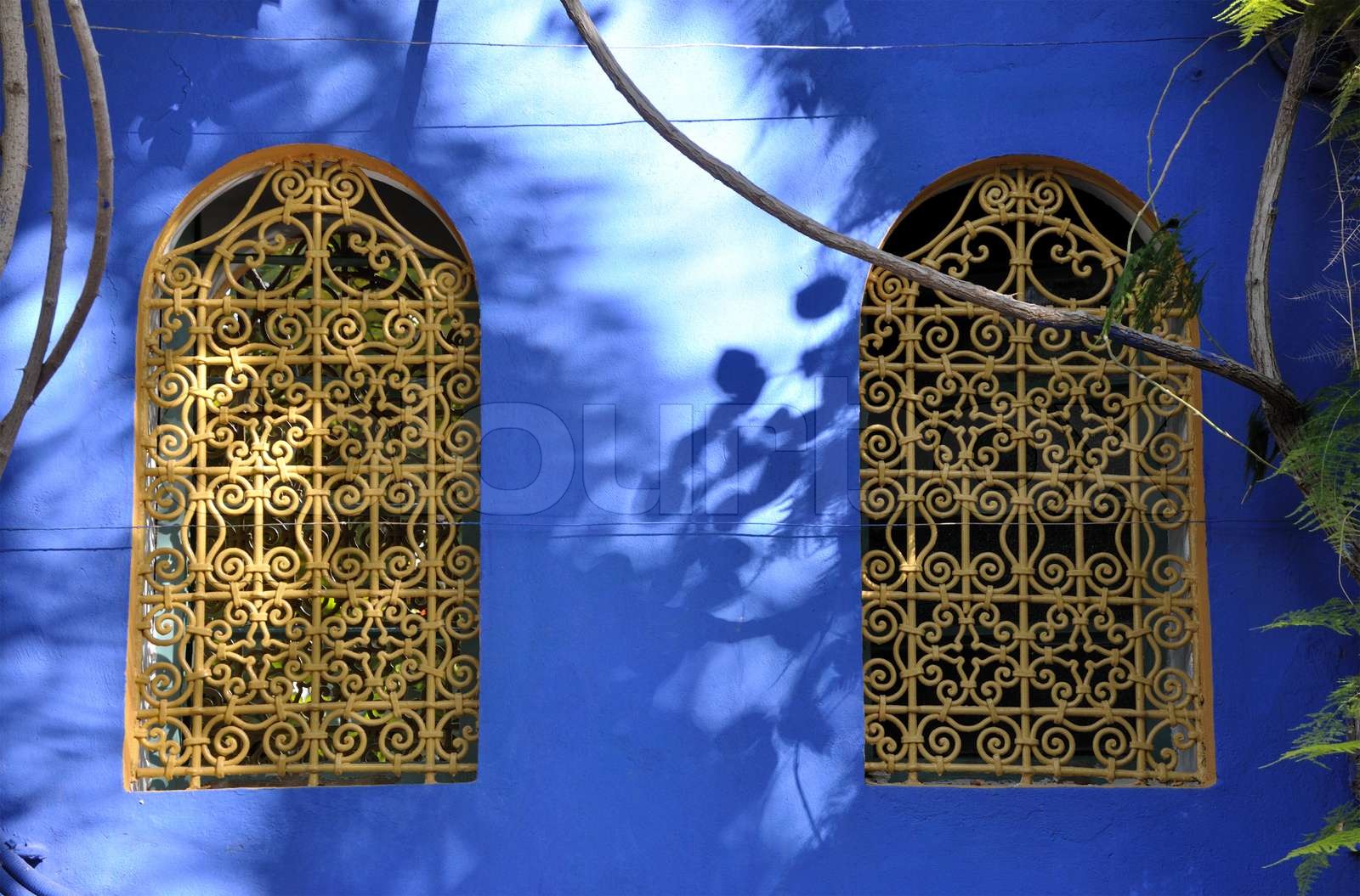 Two windows in Marrakech, Morocco | Stock image | Colourbox