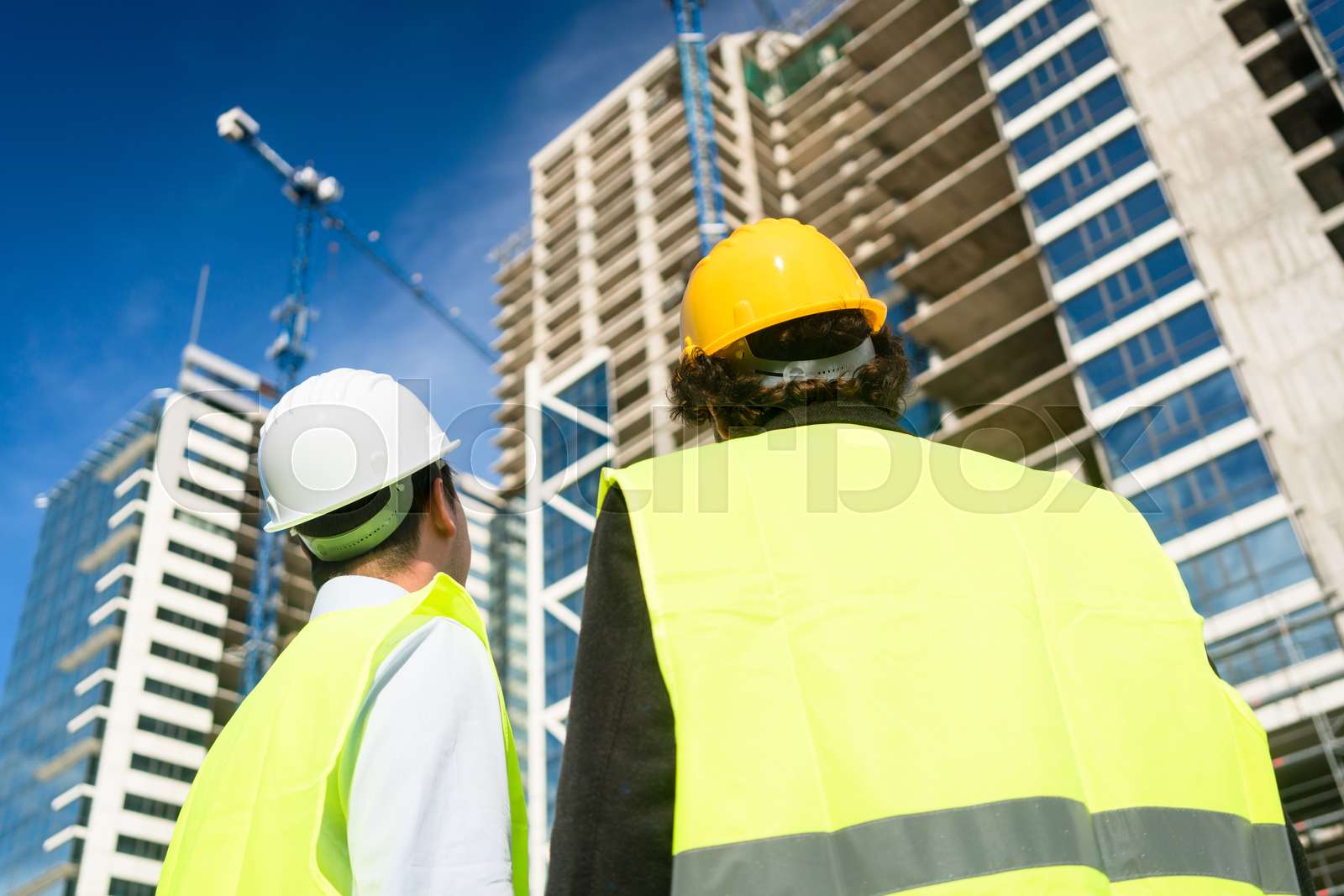 Architects visiting construction site | Stock image | Colourbox