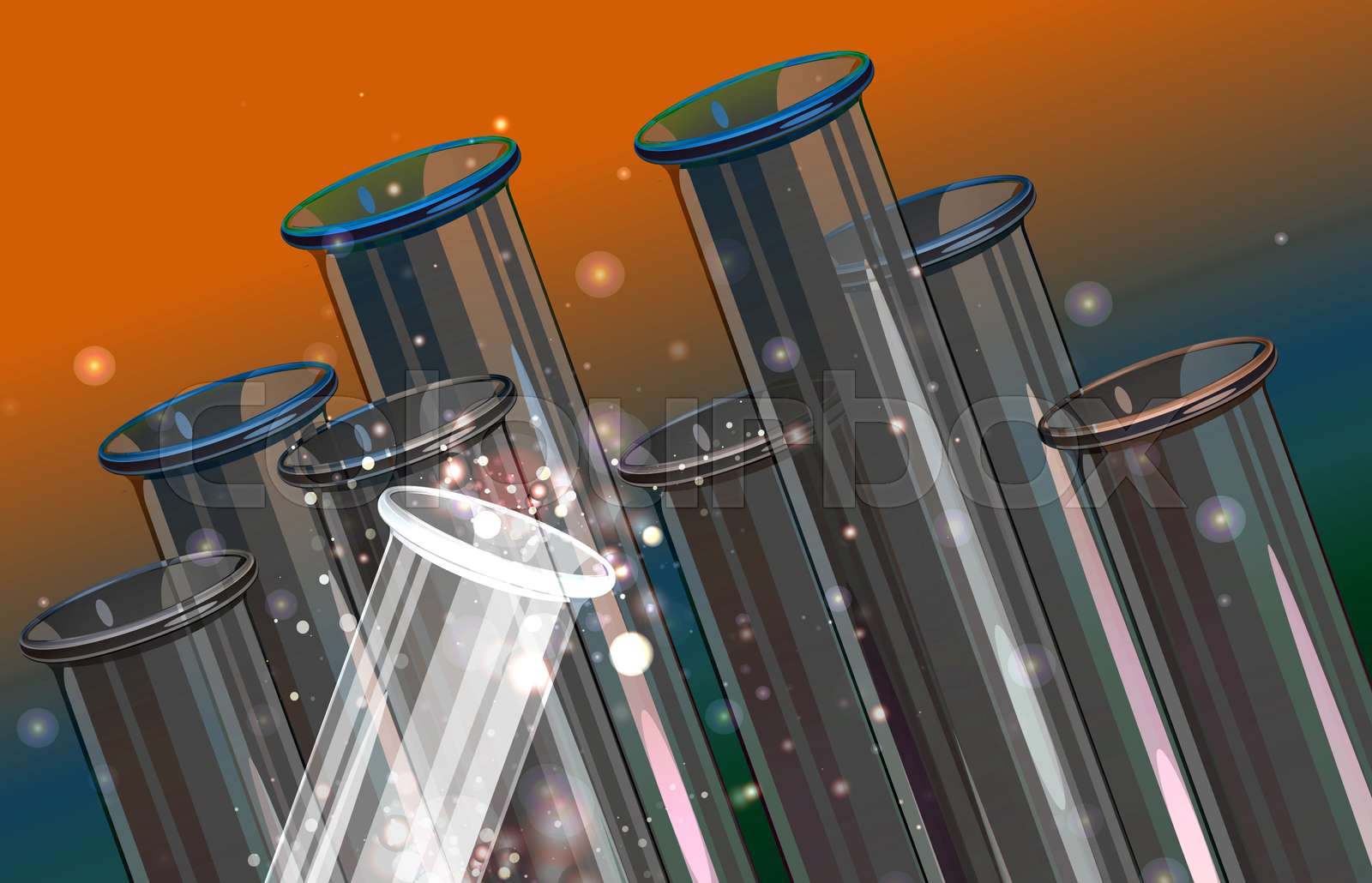 Science Backdrop - Test tube - Illustration | Stock image | Colourbox