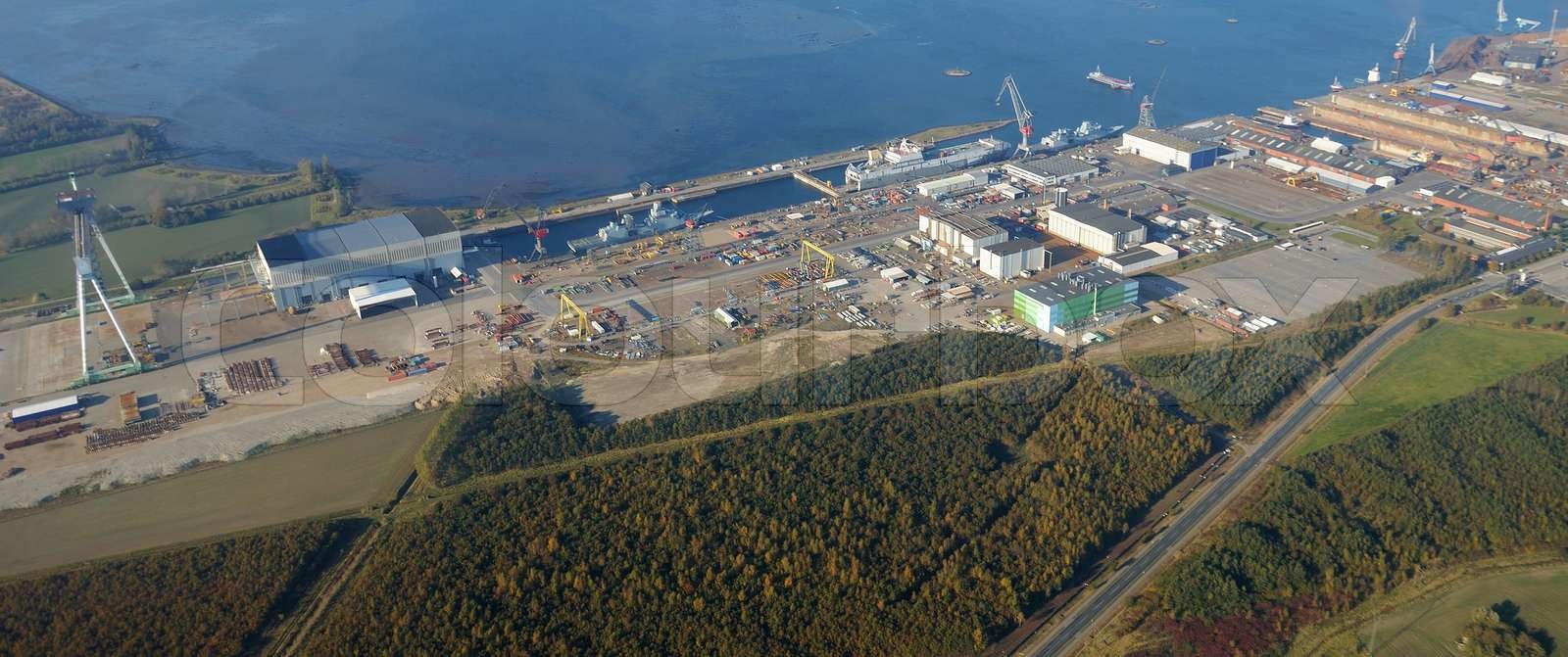Lindø, Odense Steel Shipyard | Stock image | Colourbox