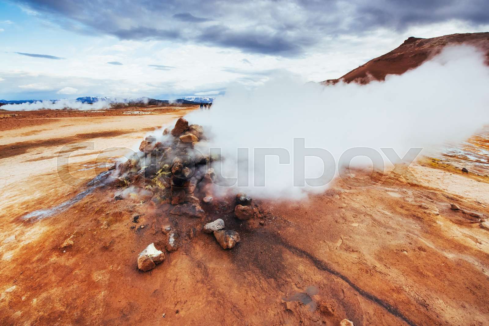 Fumarole field in Namafjall Iceland | Stock image | Colourbox