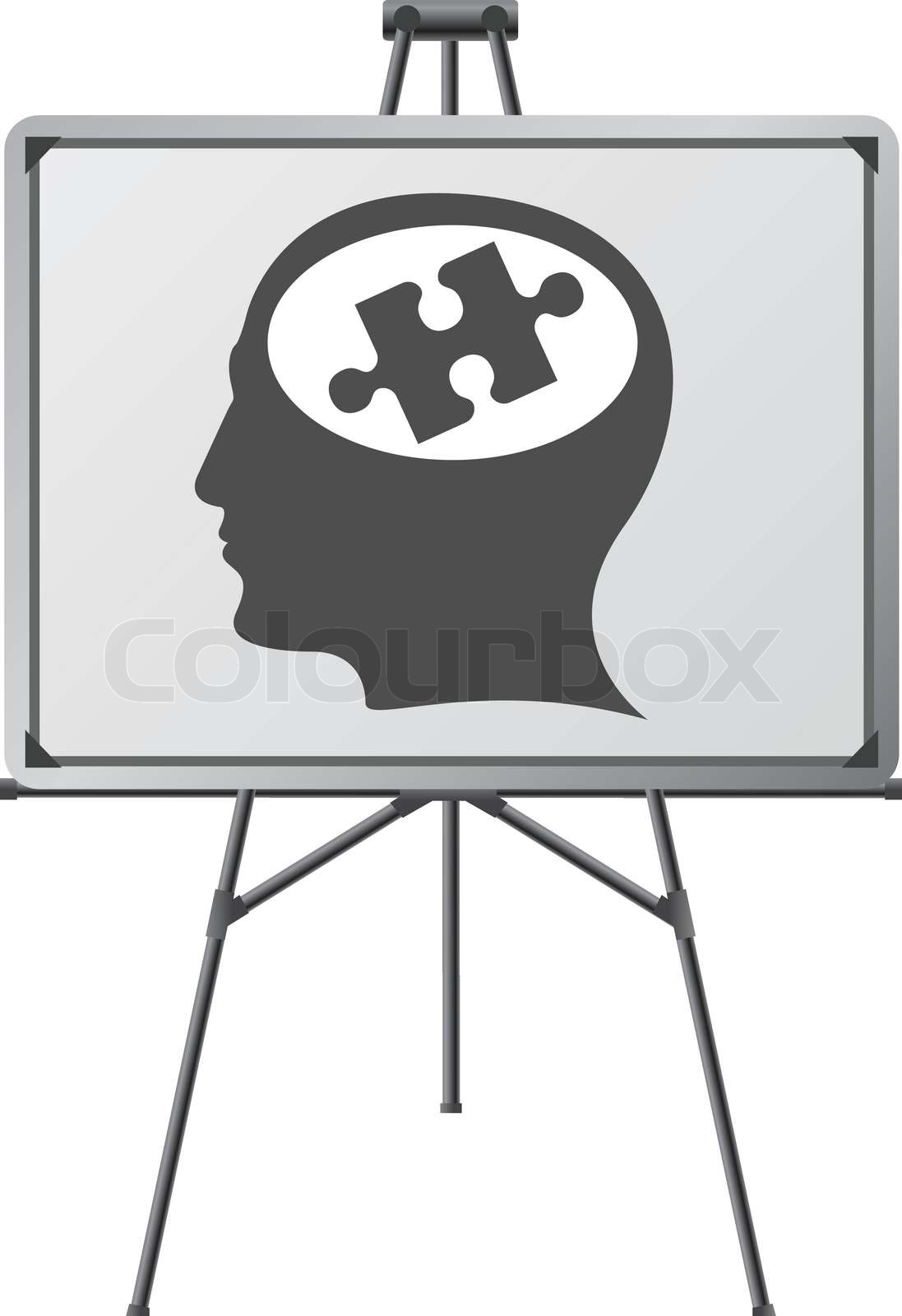 puzzle brain. vector illustration for web | Stock vector | Colourbox