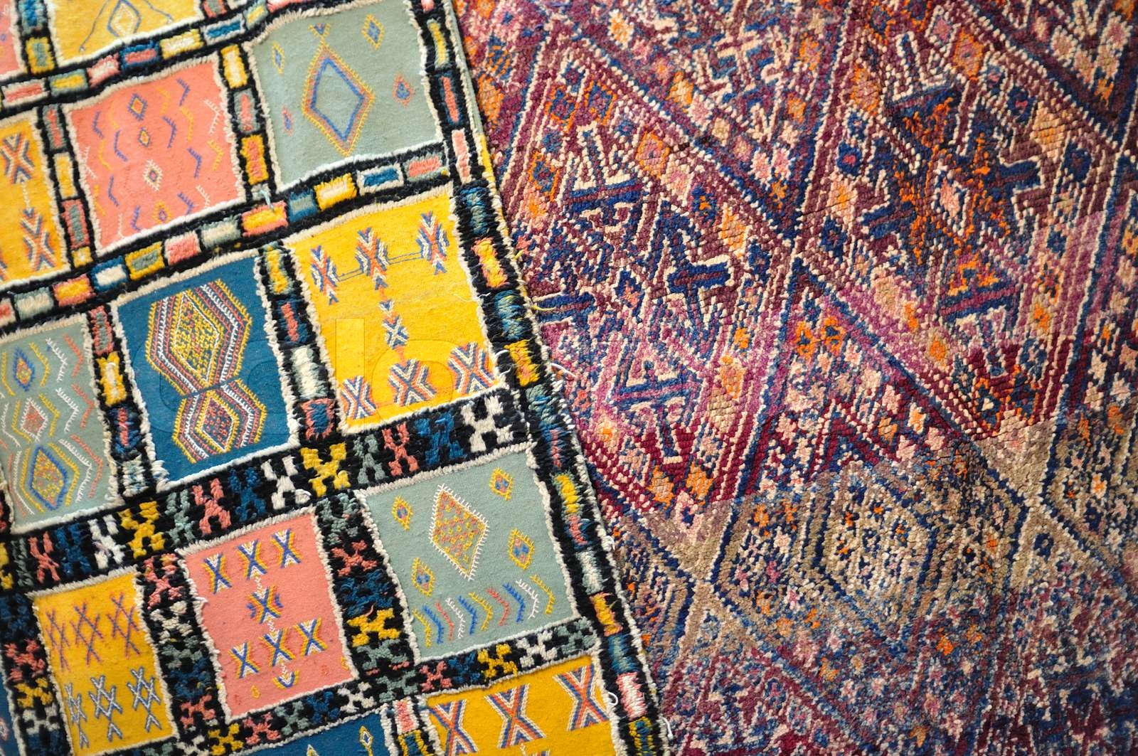 Moroccan fabrics | Stock image | Colourbox