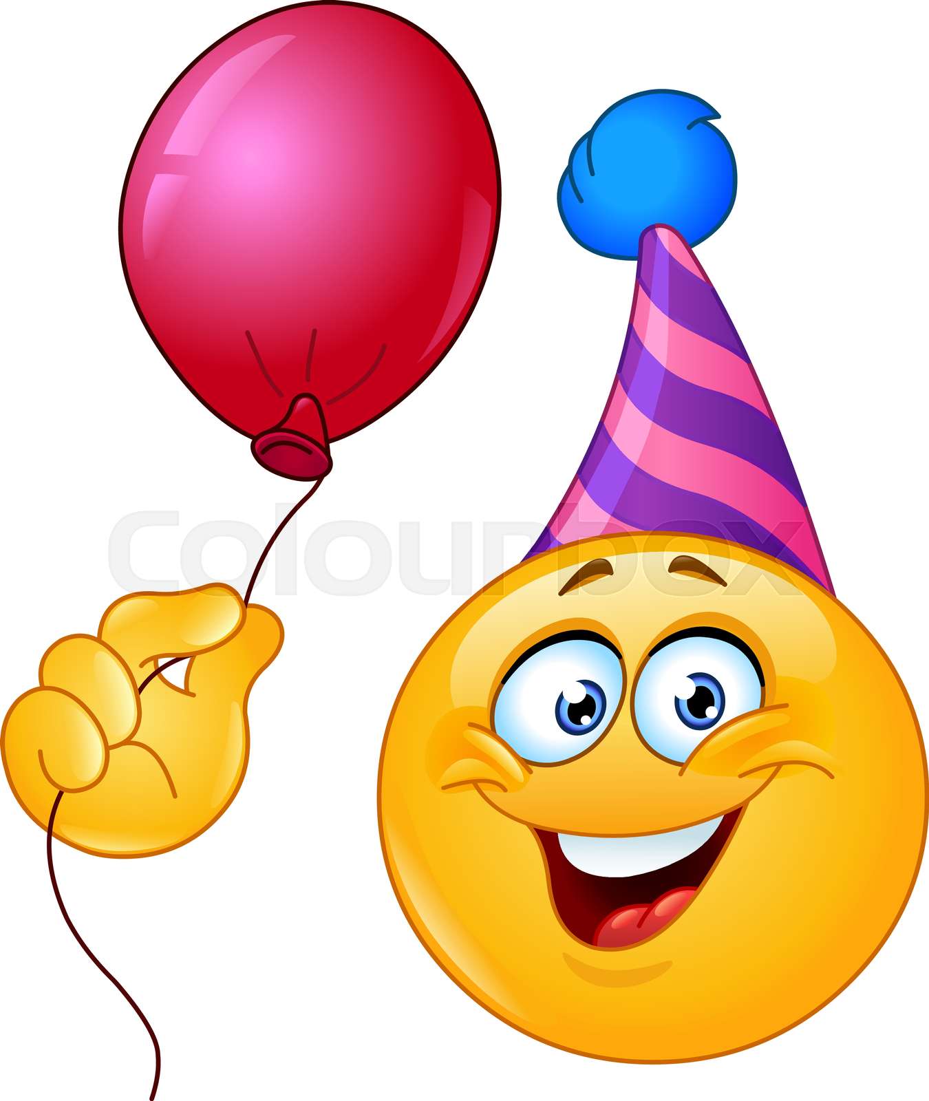 jul, emoji, fødselsdag | Stock vektor | Colourbox