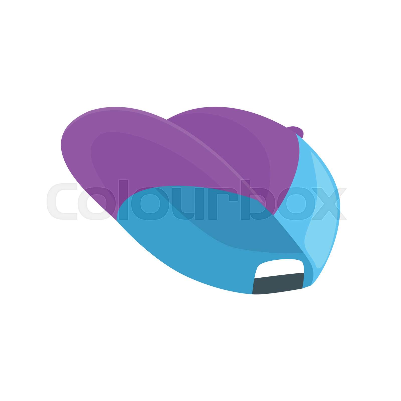 Blue baseball cap cartoon vector Illustration | Stock vector | Colourbox