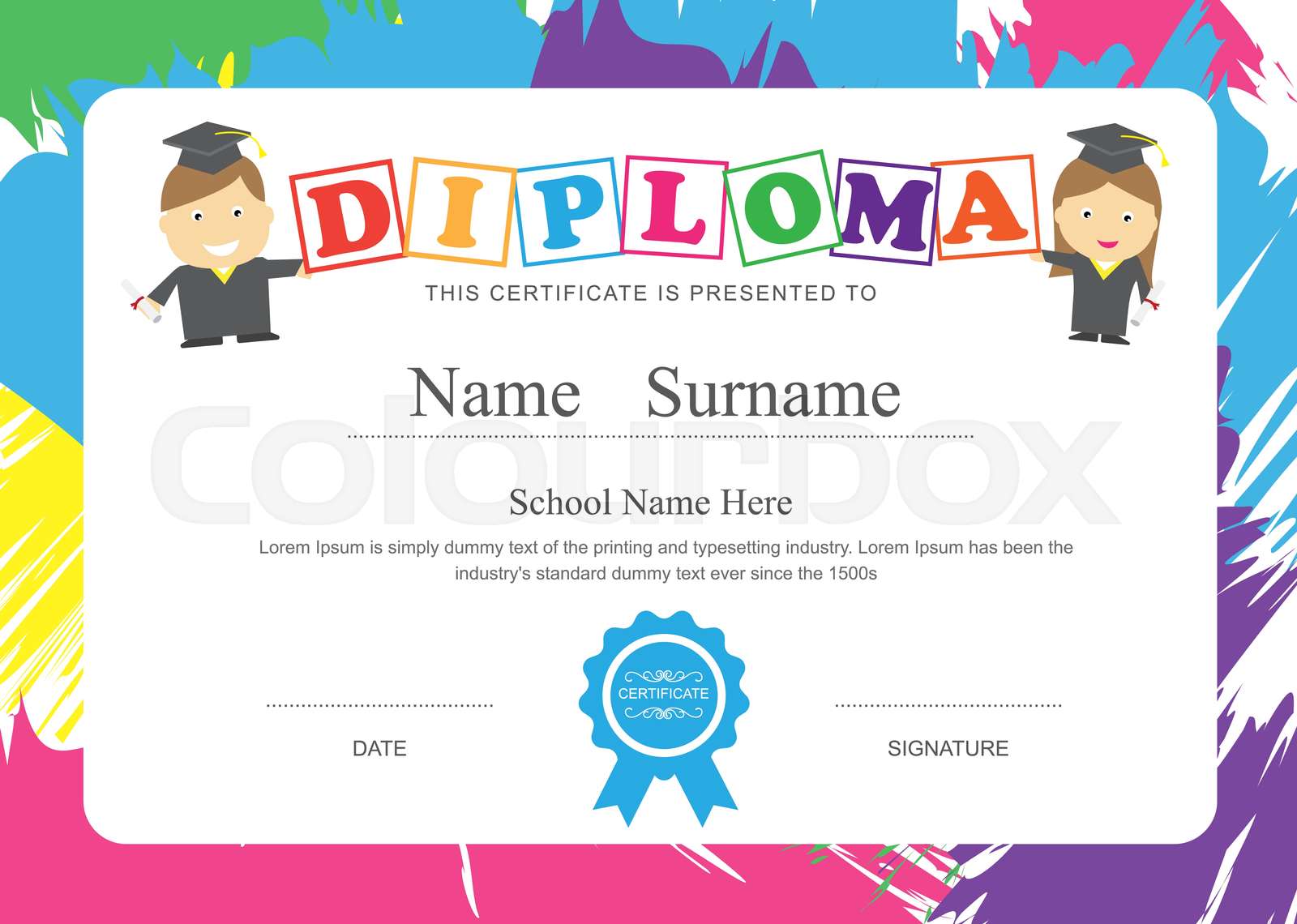 School Certificate Backgrounds