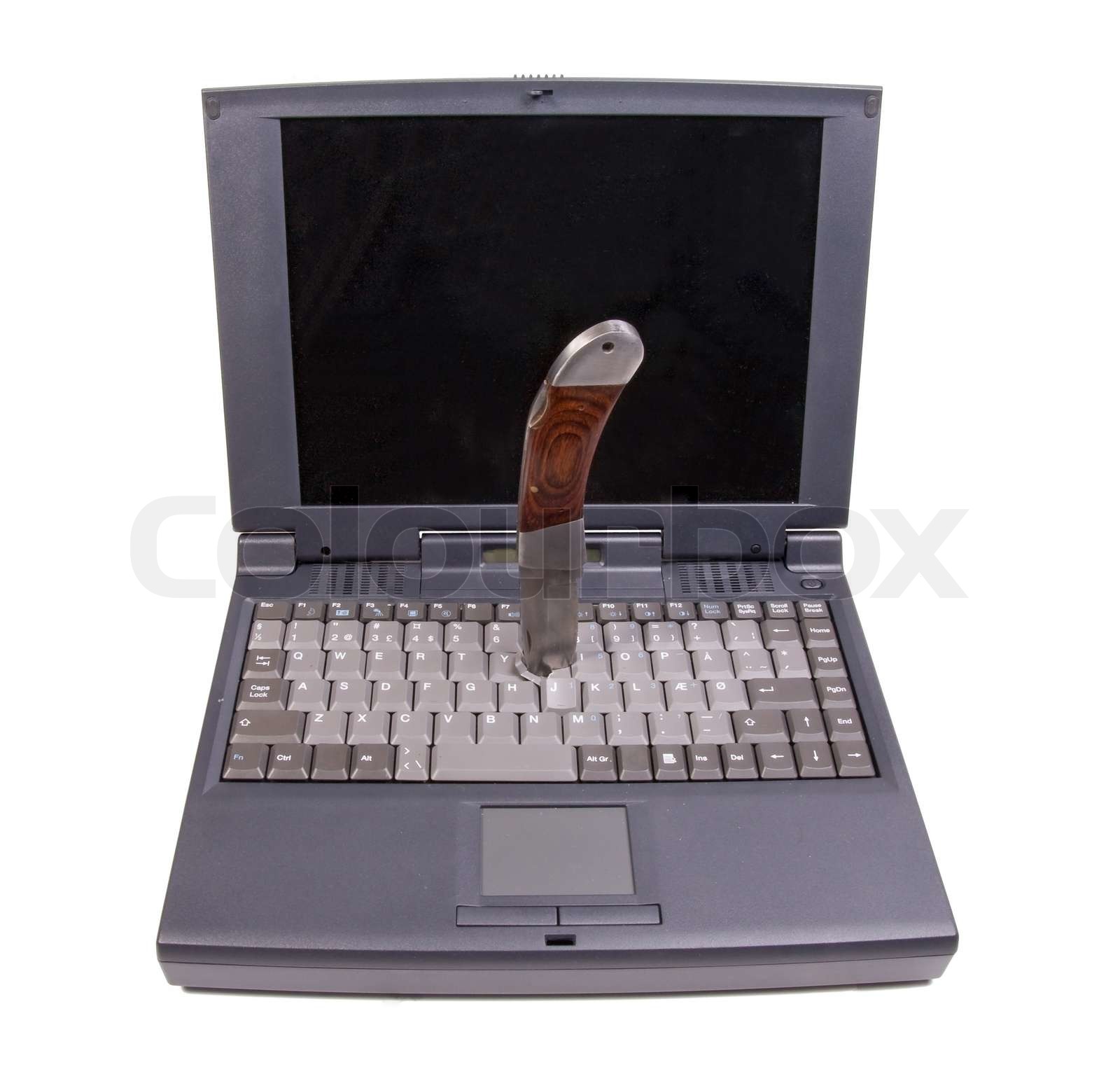 Damaged notebook | Stock image | Colourbox