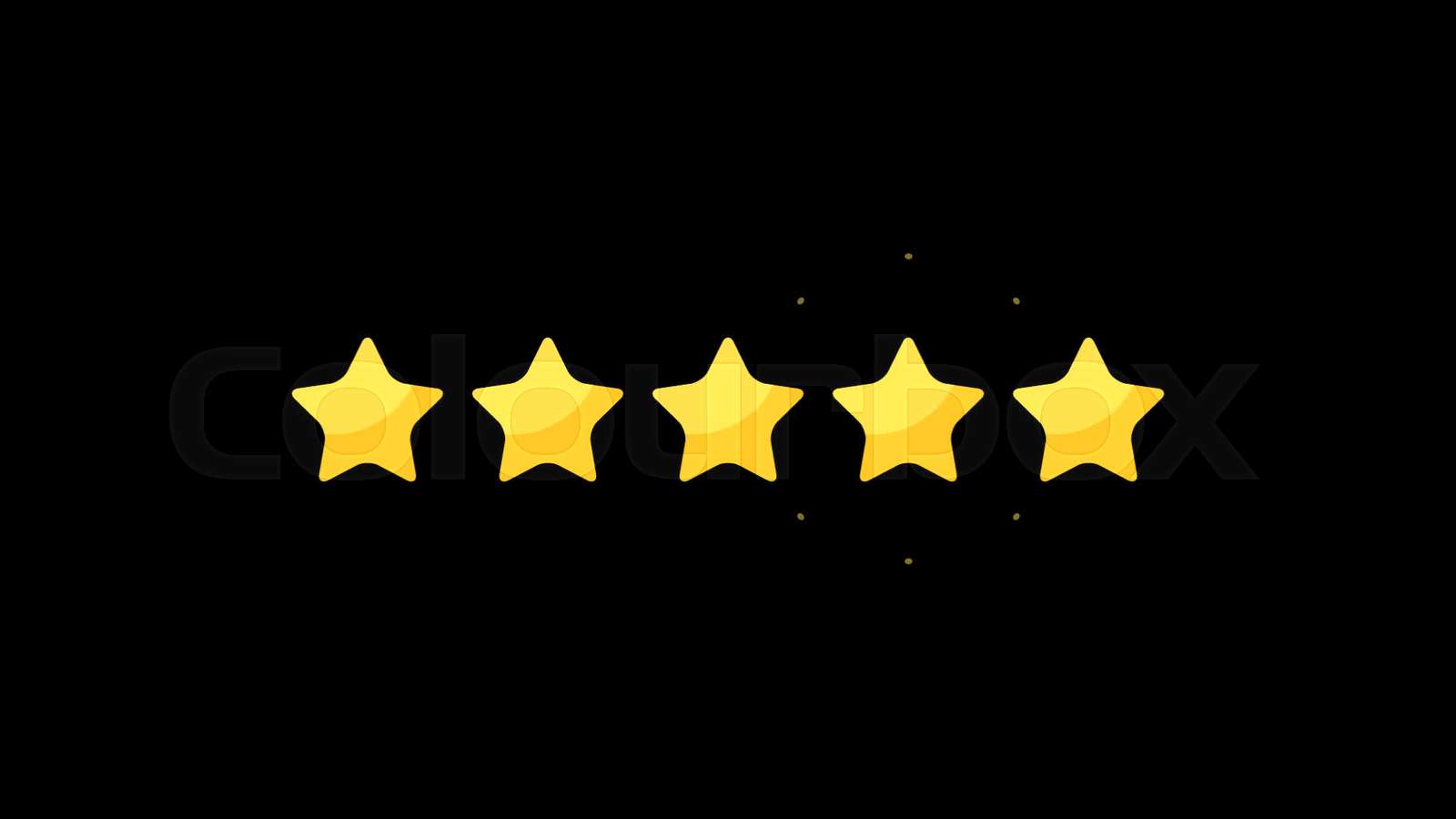Cartoon Five Star Rating Version 2 | Stock video | Colourbox