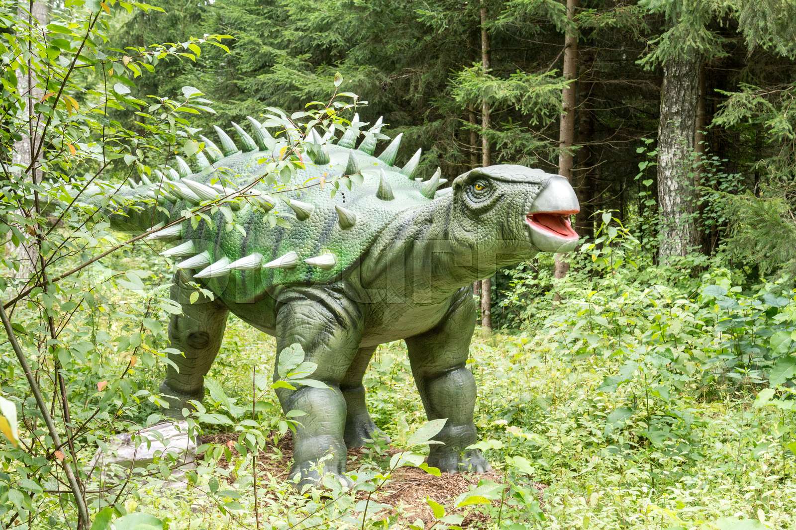 Statue of Talarurus dinosaur | Stock image | Colourbox