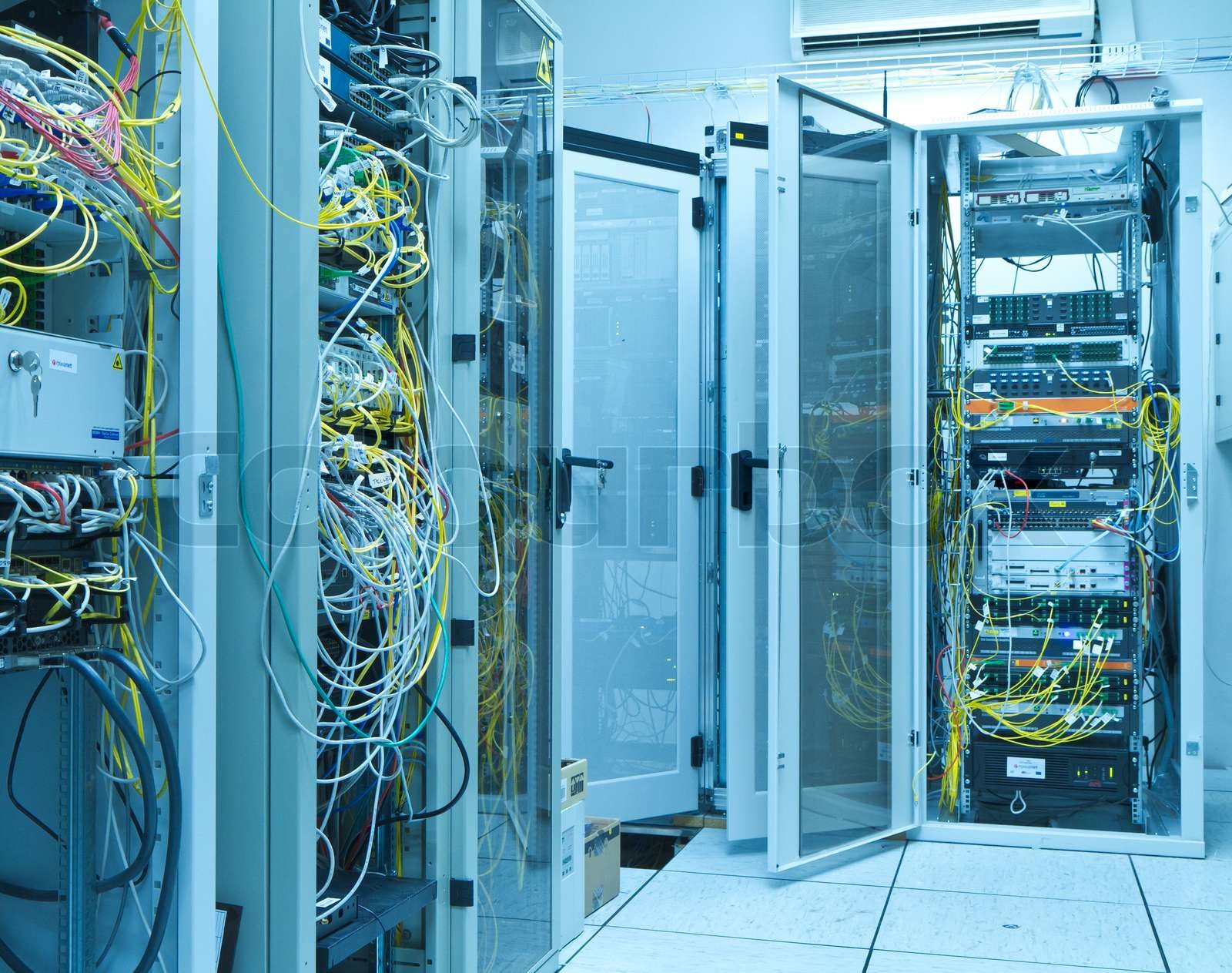 server room filled with with racks | Stock image | Colourbox