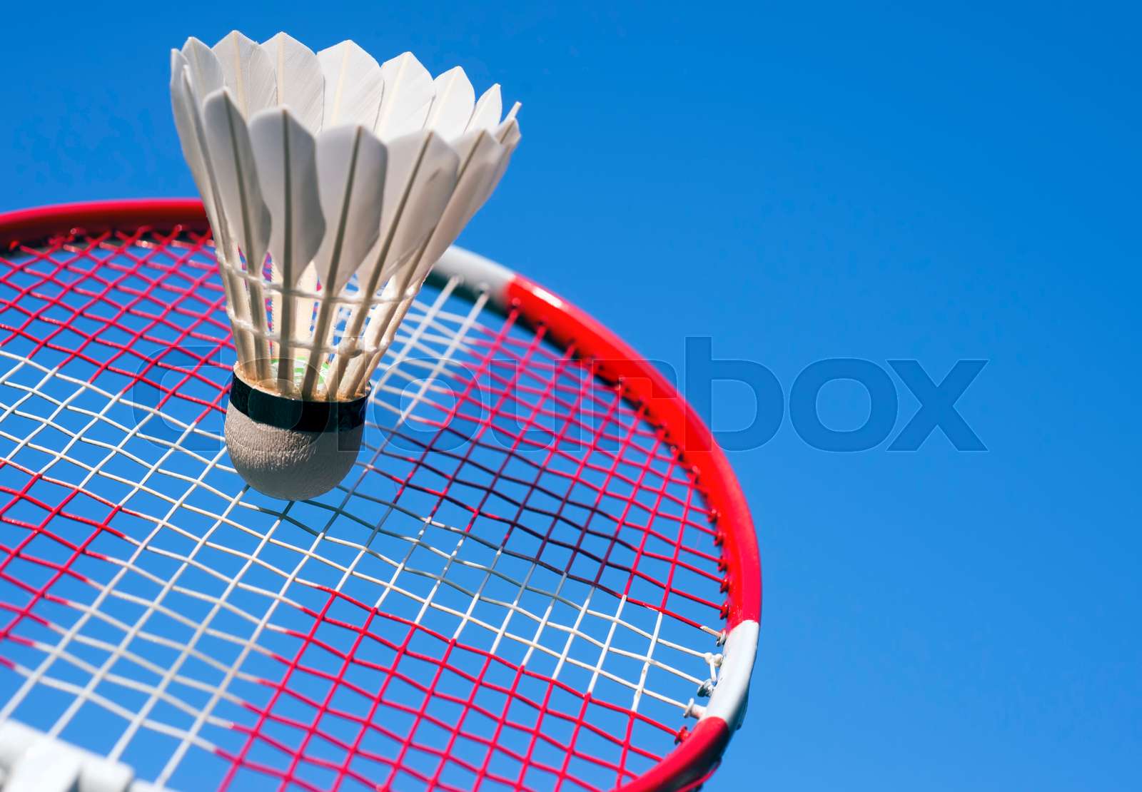 Badminton play sky blue | Stock image | Colourbox