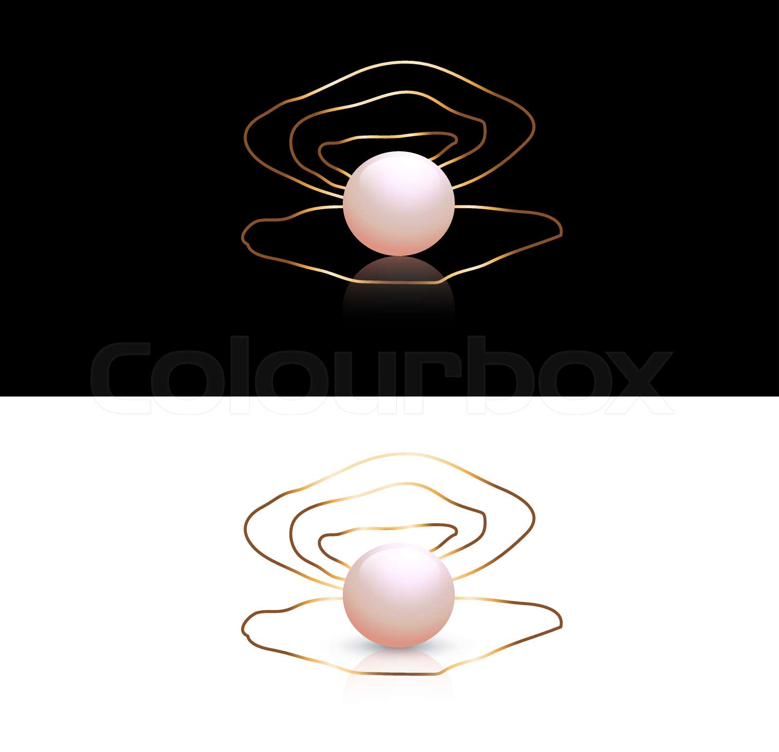 Abstract Jewelry Pearl Logo Design | Stock vector | Colourbox