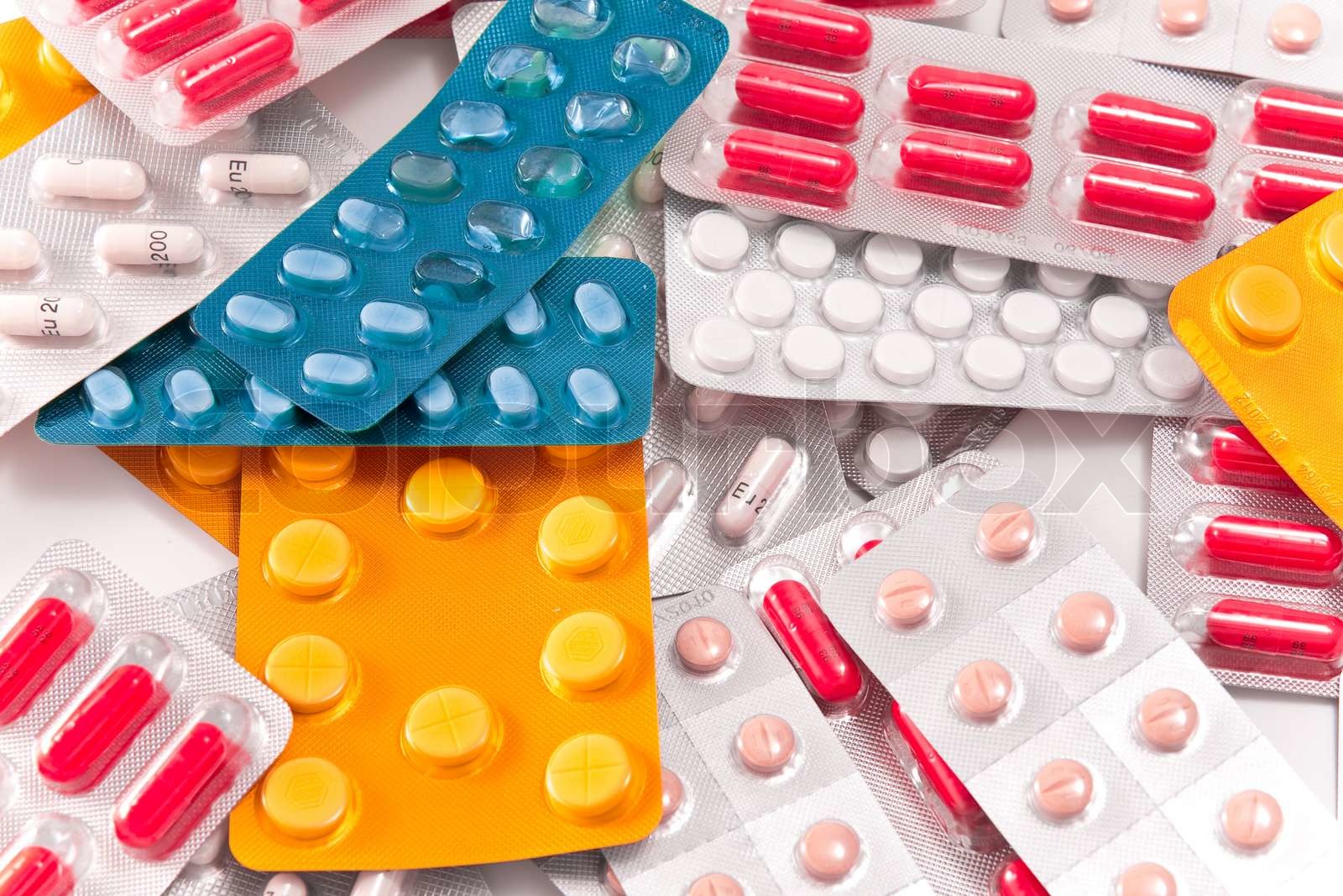 packs of medical pills and tablets | Stock image | Colourbox