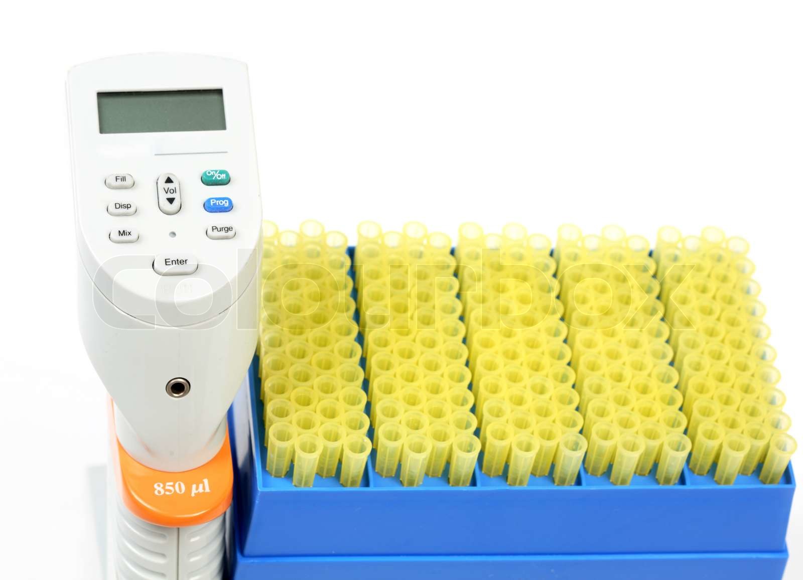 850ul 12 way pipettor and racks of pipette tips Multichannel pipettes ...